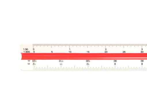 NOS Vintage Rotring Triangular Scale Ruler R8020220 - ARCHITECT 4 In a ...