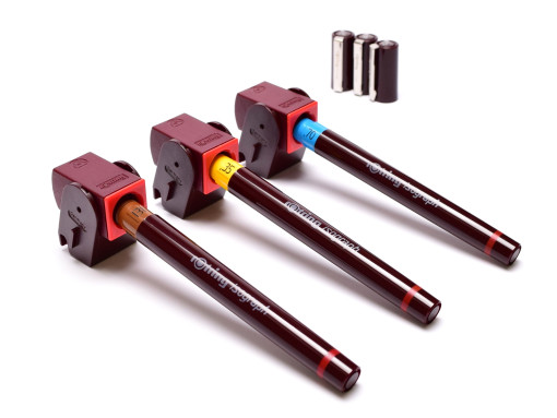 NOS Vintage Rotring Isograph 3 Technical Pens 0.35mm, 0.50mm, 0,70mm ...