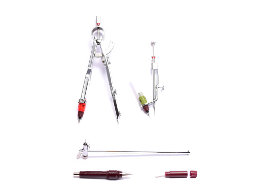 NOS Vintage Rotring Professional Chrome Plated 5 Pieces Master Bow ...