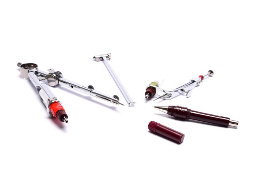 NOS Vintage Rotring Professional Chrome Plated 5 Pieces Master Bow ...