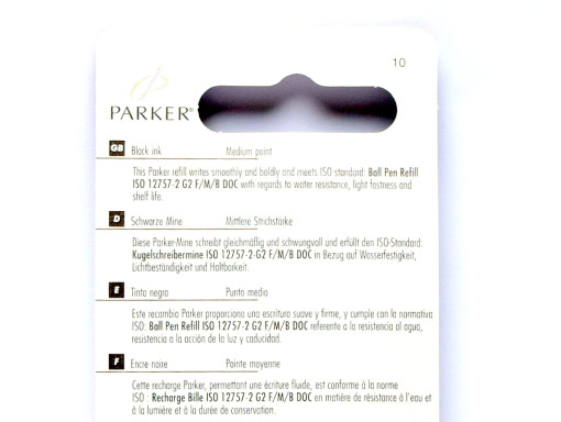 New Authentic PARKER BLACK Ink Giant Large M High Capacity Ballpoint ...