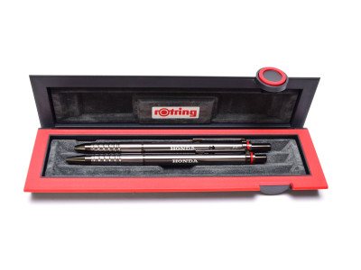 Rotring Esprit Double Push Anthracite Grey Ballpoint Pen & 0.5 mm ...