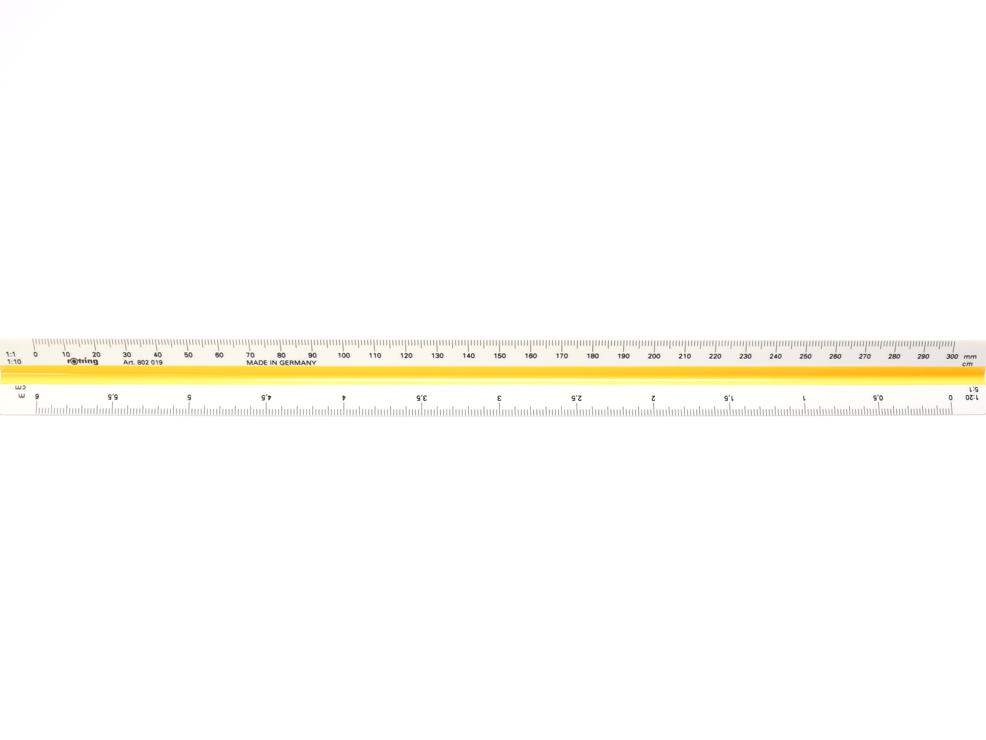 NOS Vintage Rotring Triangular Scale Ruler R80202190 - ARCHITECT DIN In ...