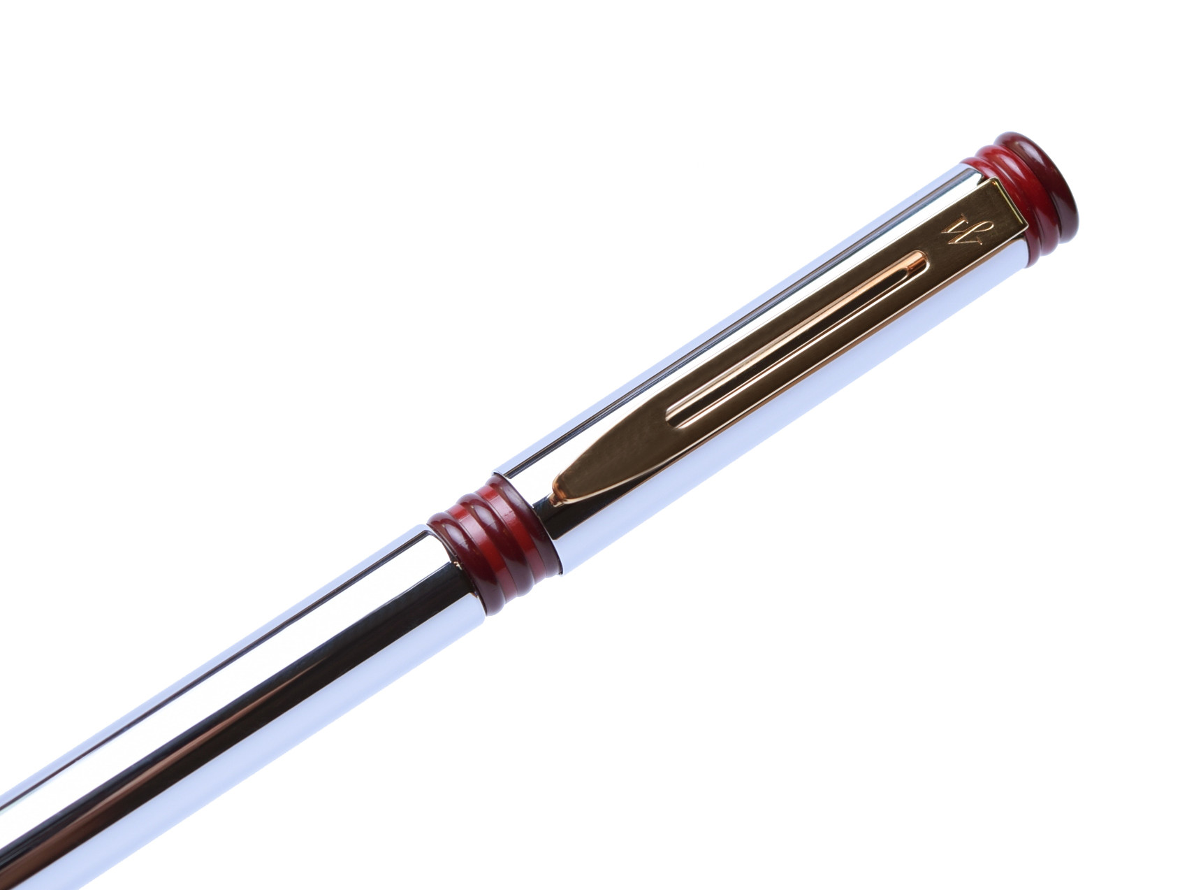 1993 Vintage Oversize Waterman Forum Stainless Steel Chromed & Red ...