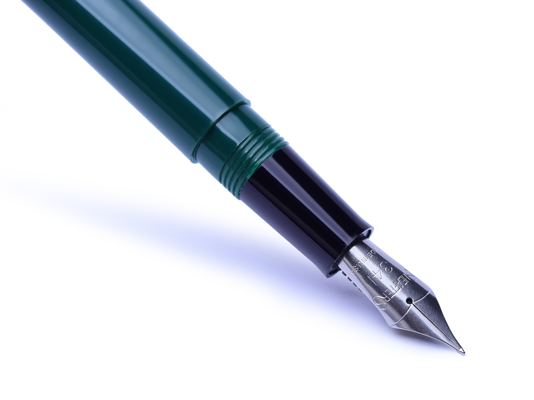 VINTAGE SHEAFFER'S FINELINE DIVISION GREEN AND GOLD 341 F FINE SIZE ...