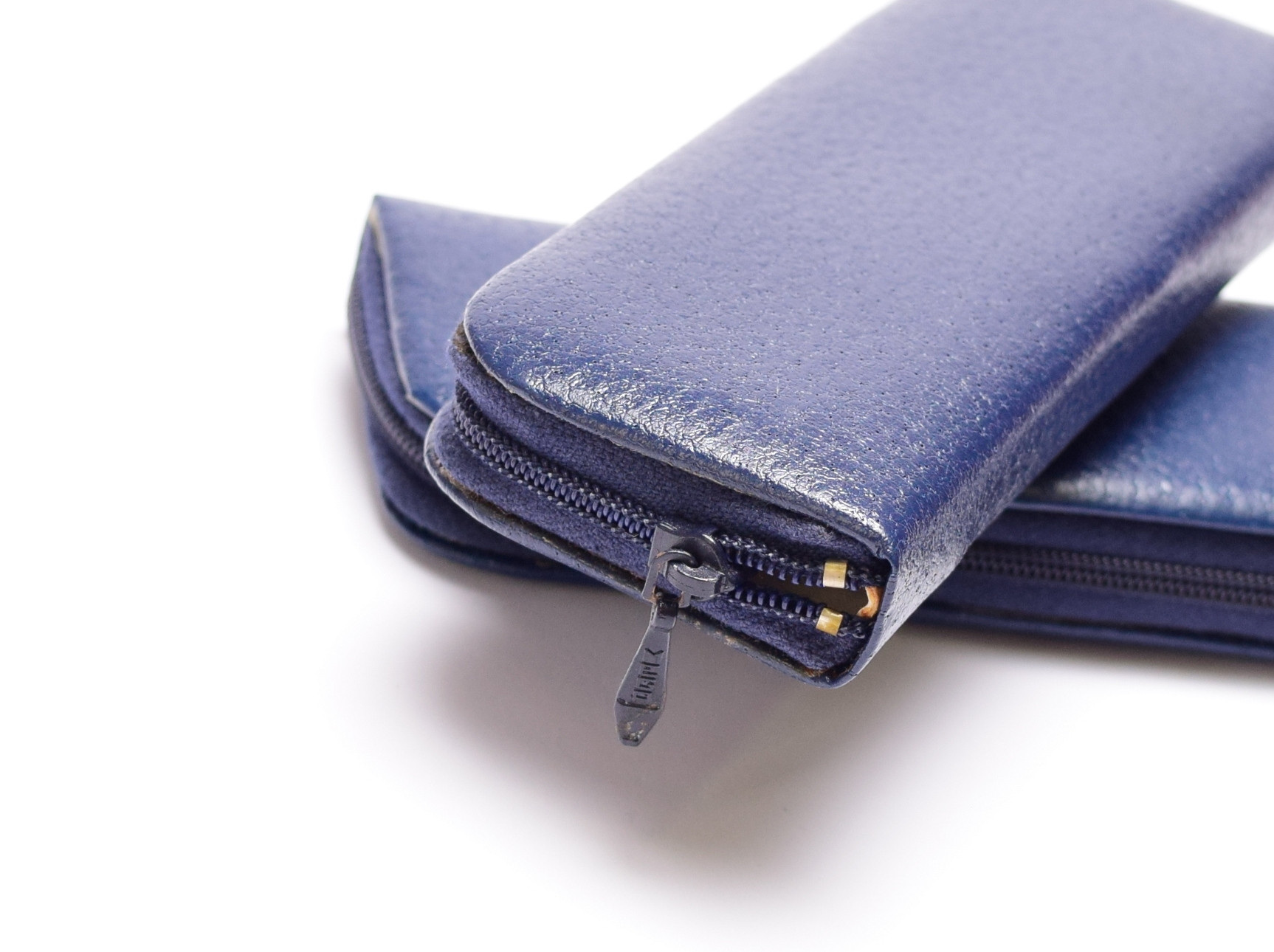 Vintage High Quality MEGA Leatherette Navy Blue Pouch for 3 Fountain ...