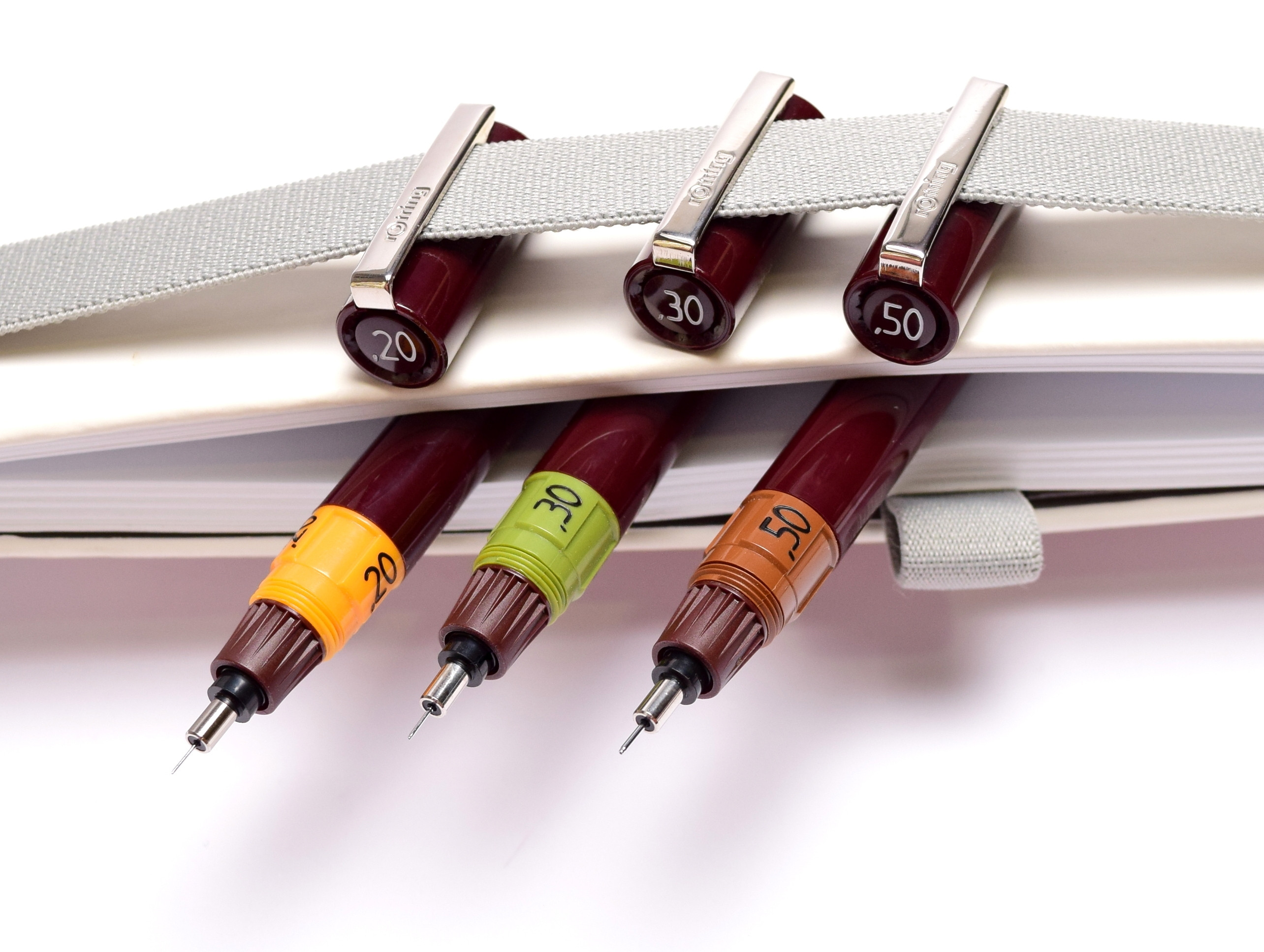 NOS Vintage Rotring Isograph Junior Set 3 Technical Pens 0.20mm, 0.30mm ...