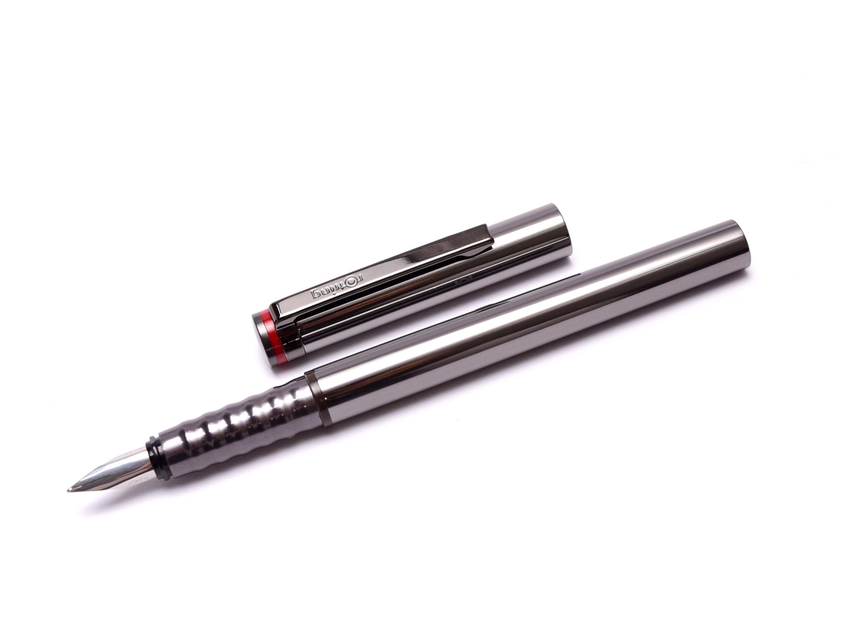 2000 Rotring (400) Esprit Anthracite Gunmetal Dark Grey Anodized M Nib ...