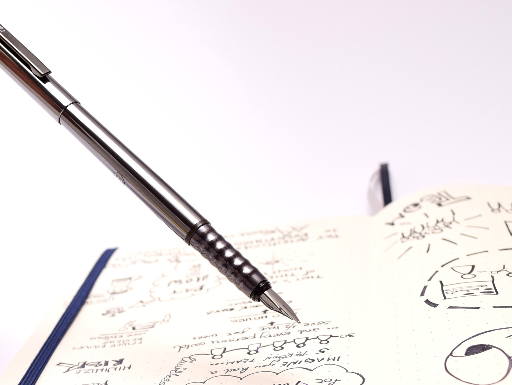 2000 Rotring (400) Esprit Anthracite Gunmetal Dark Grey Anodized M Nib ...