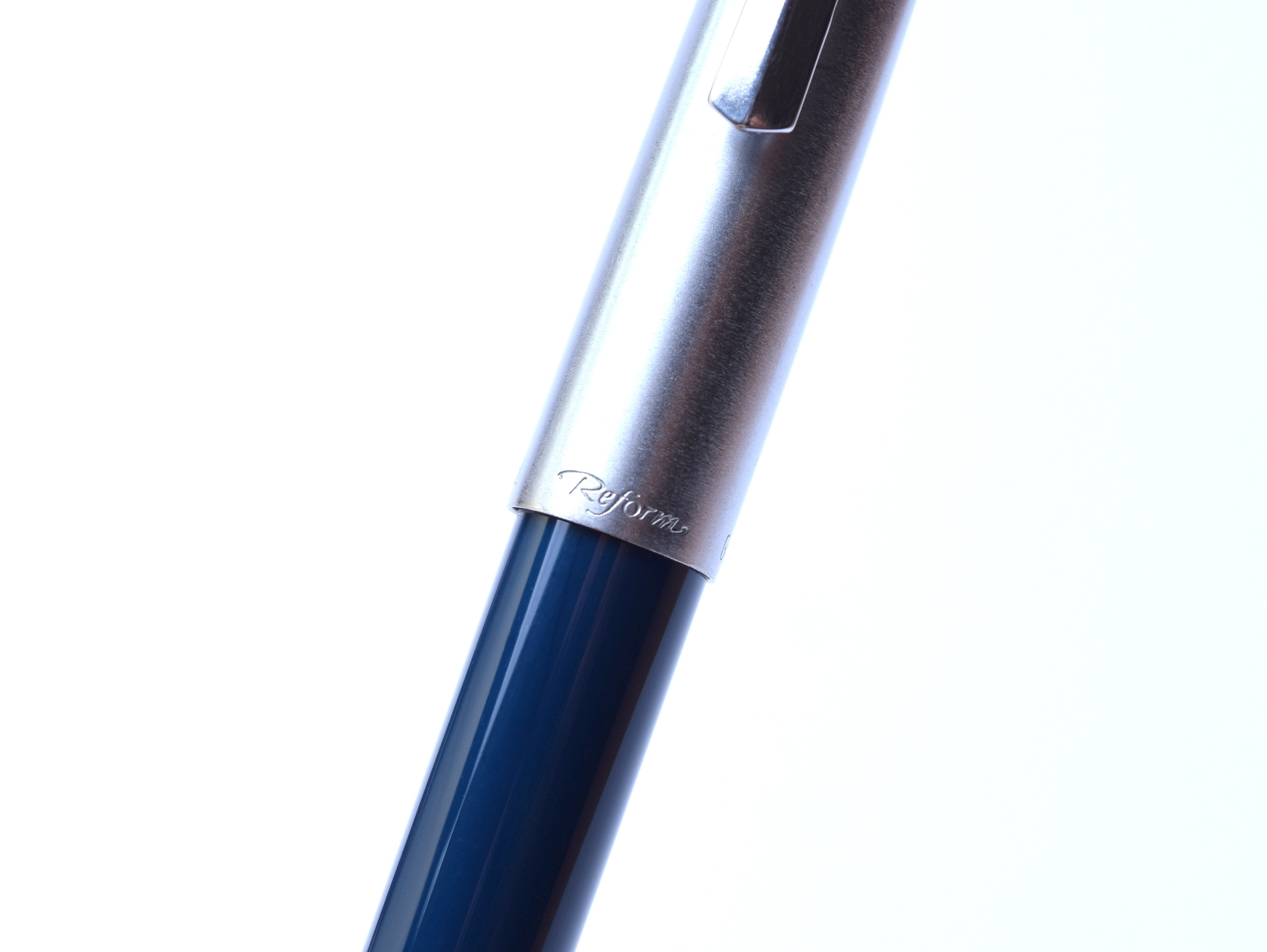 1970's Reform Classic Dark Blue and Steel Super Flexible 14K 585 Gold ...