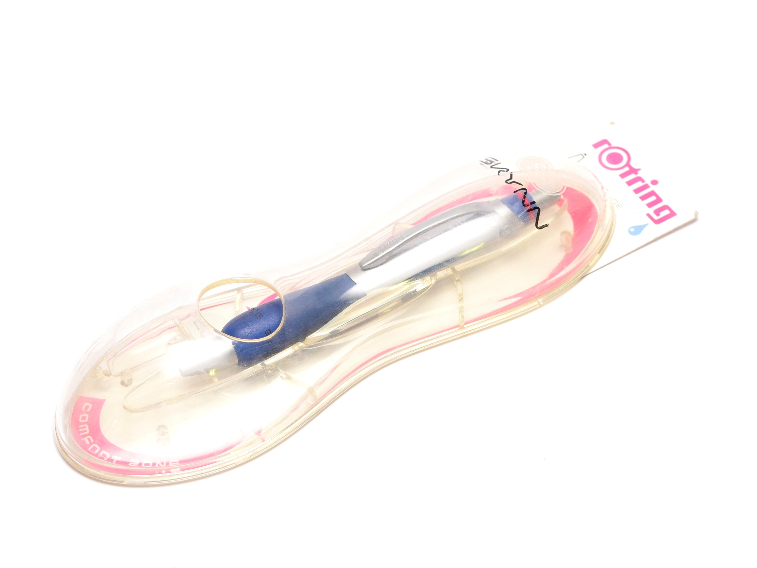 Vintage NOS 2000s Rotring Skynn Deep Blue & Matt Silver Jumbo G2 Refill ...