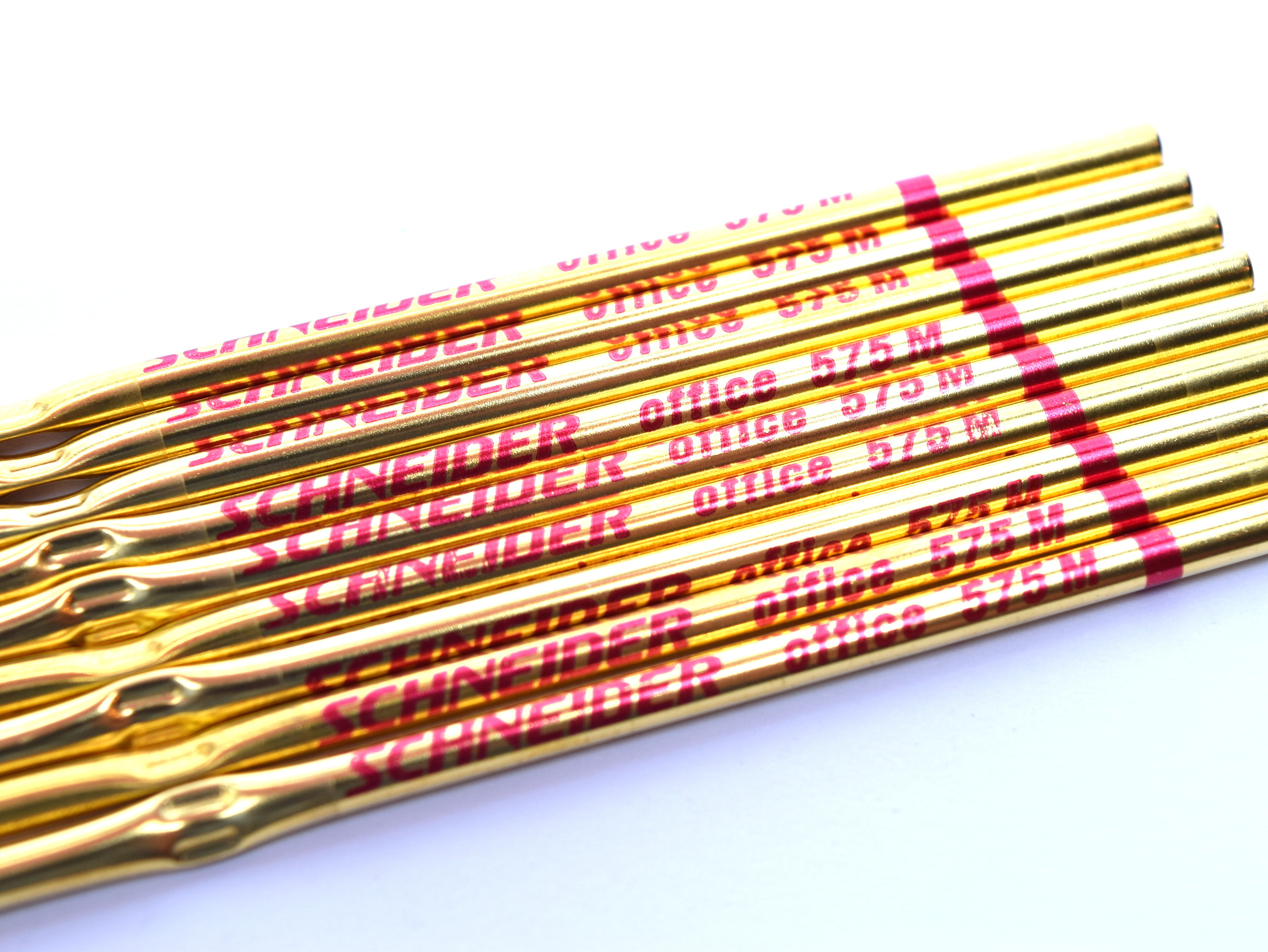 RED Schneider 575 / 75 Office Ballpoint Ball Pen Metal Slim Refill ISO ...
