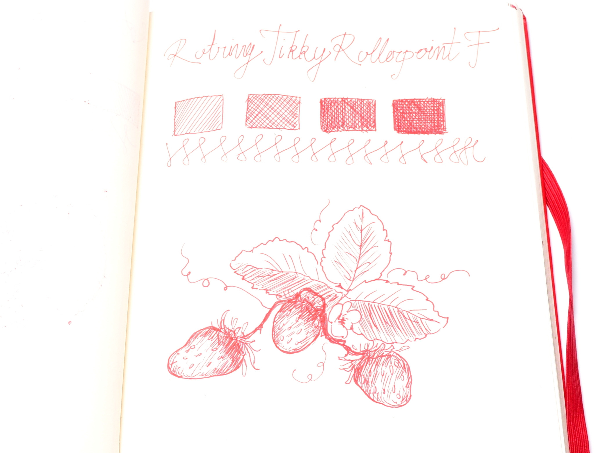 NEW Rotring Tikky Rollerpoint F Fine Point Tip Red Free Ink Fineliner ...