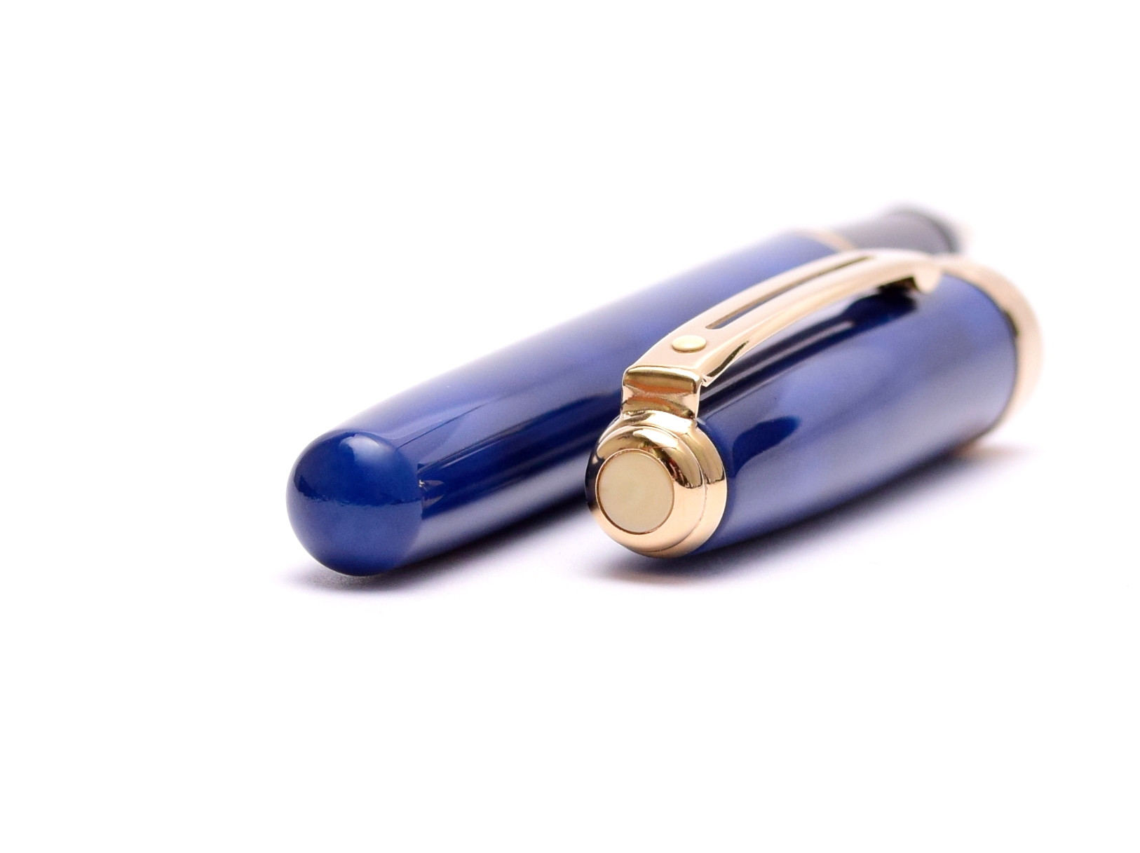 Vintage Sheaffer Prelude Marble Royal Blue Lacquer Pen USA