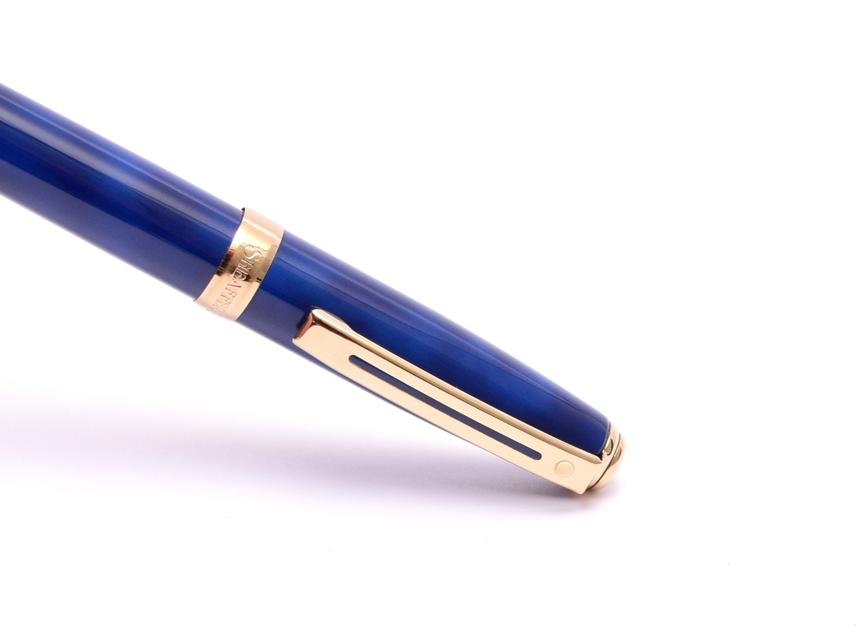 Vintage Sheaffer Prelude Marble Royal Blue Lacquer Pen USA