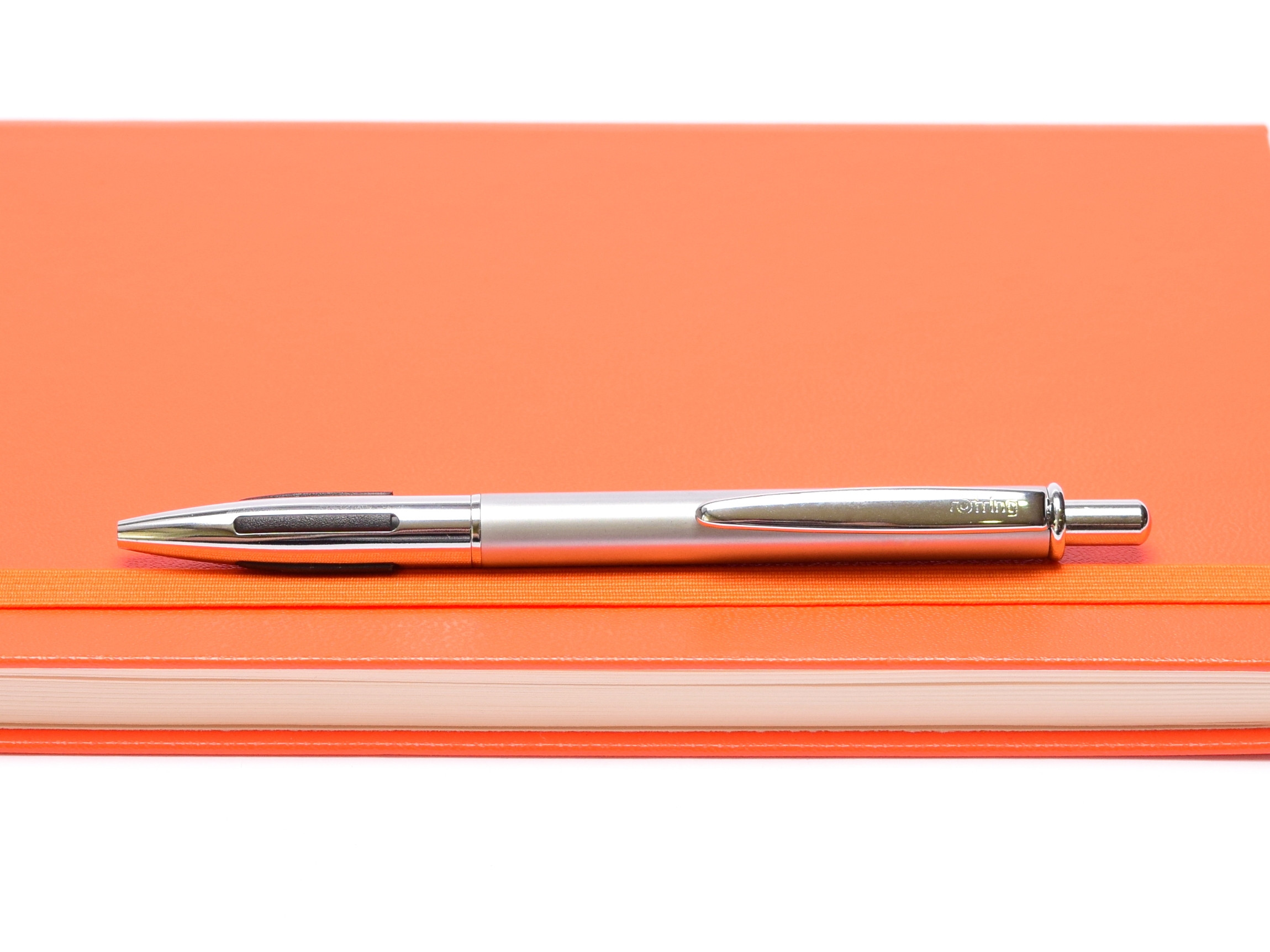 NOS New Rotring Athens Cushioned Quad Grip Matte Chrome Black & Silver ...