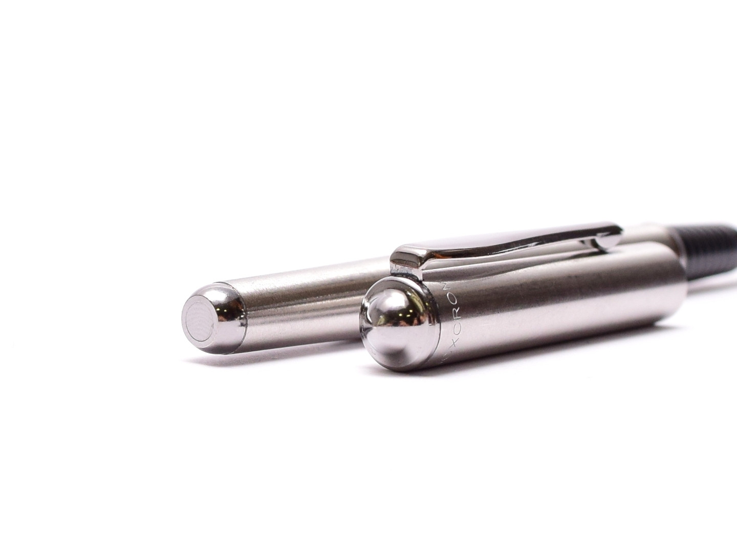 Rare Vintage Spanish INOXCROM F Fine Nib Polished Stainless Steel ...