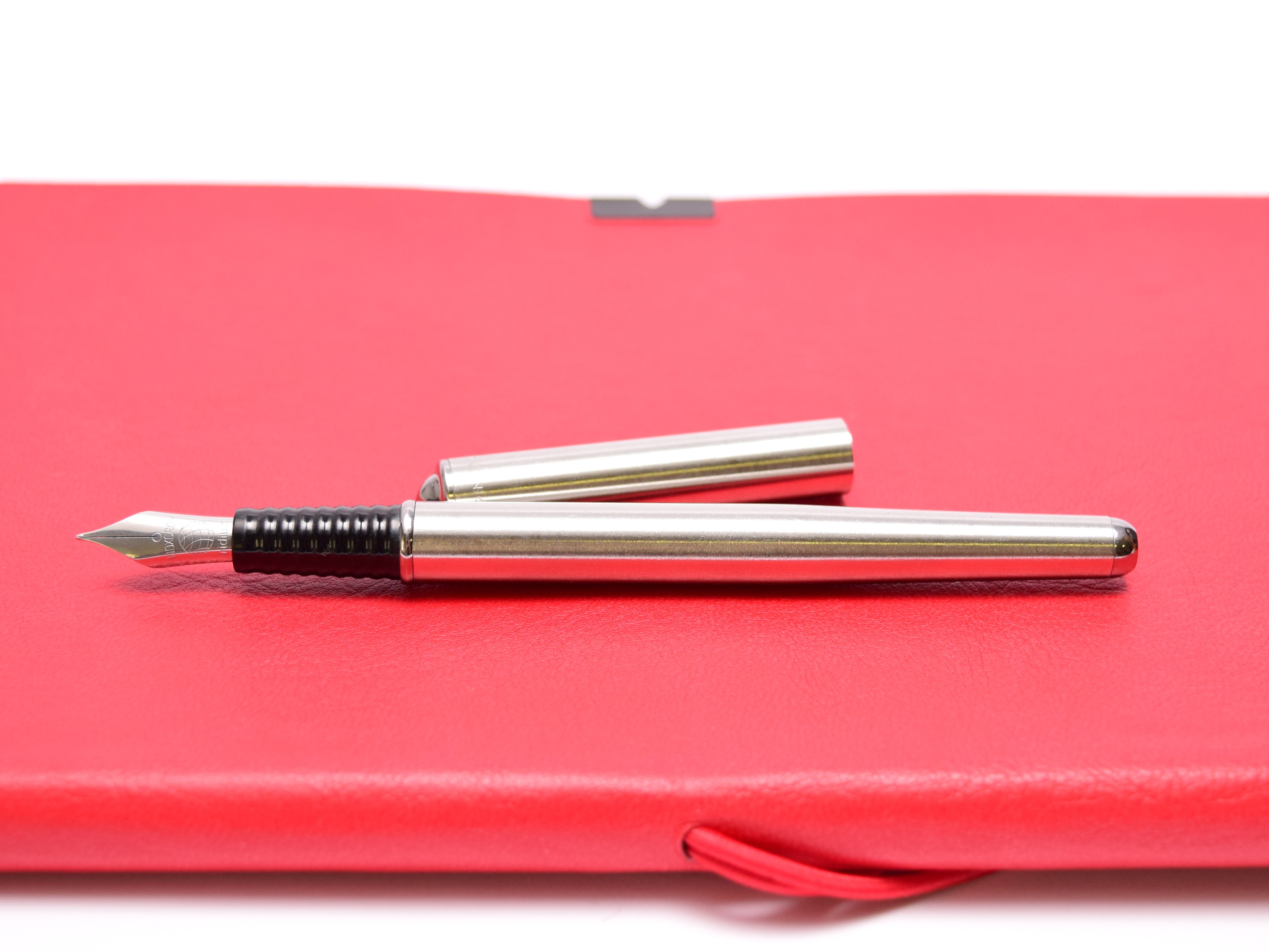 Rare Vintage Spanish INOXCROM F Fine Nib Polished Stainless Steel ...