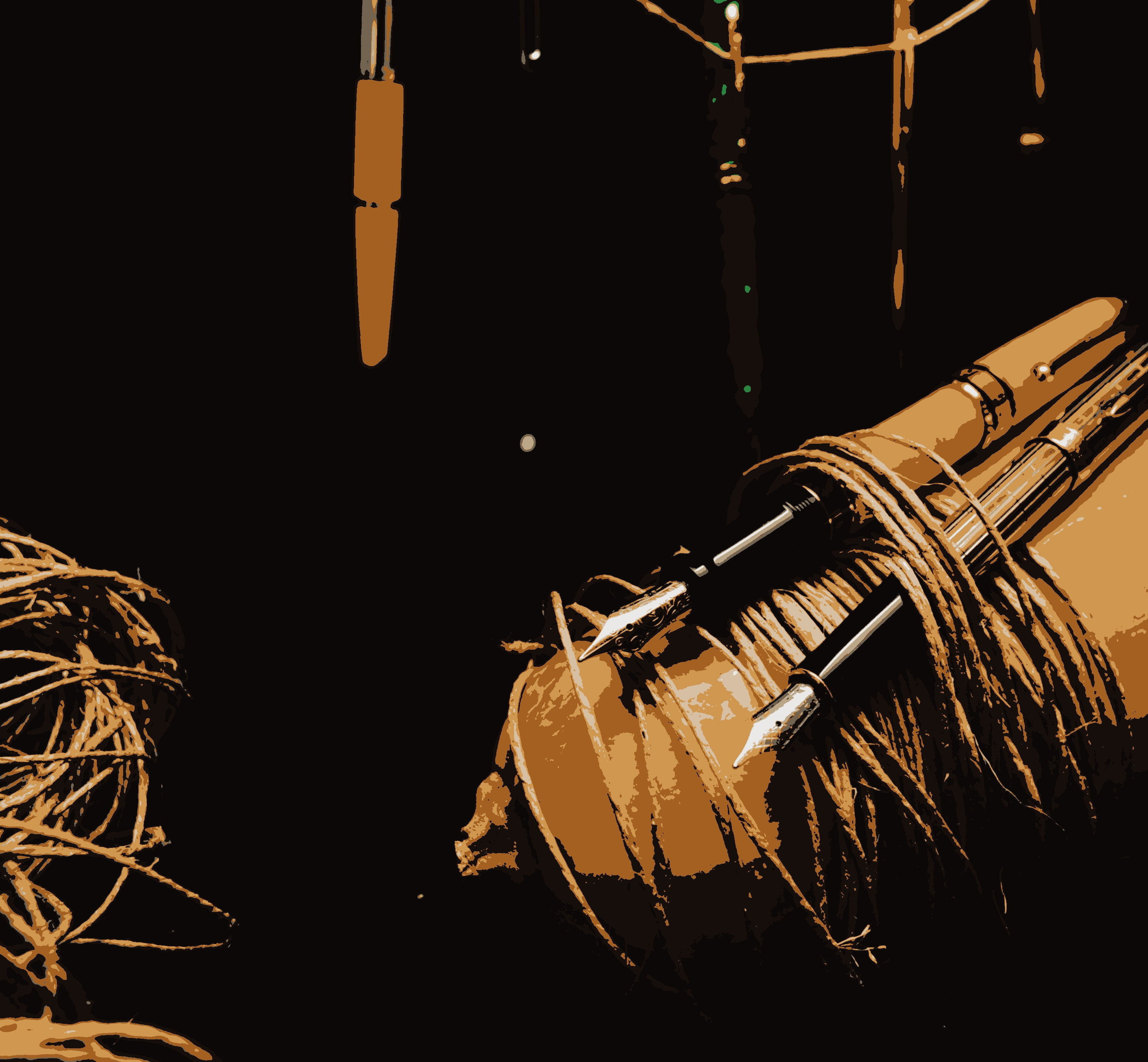 Scary Pens Gallery Halloween special fountain pen photo session
