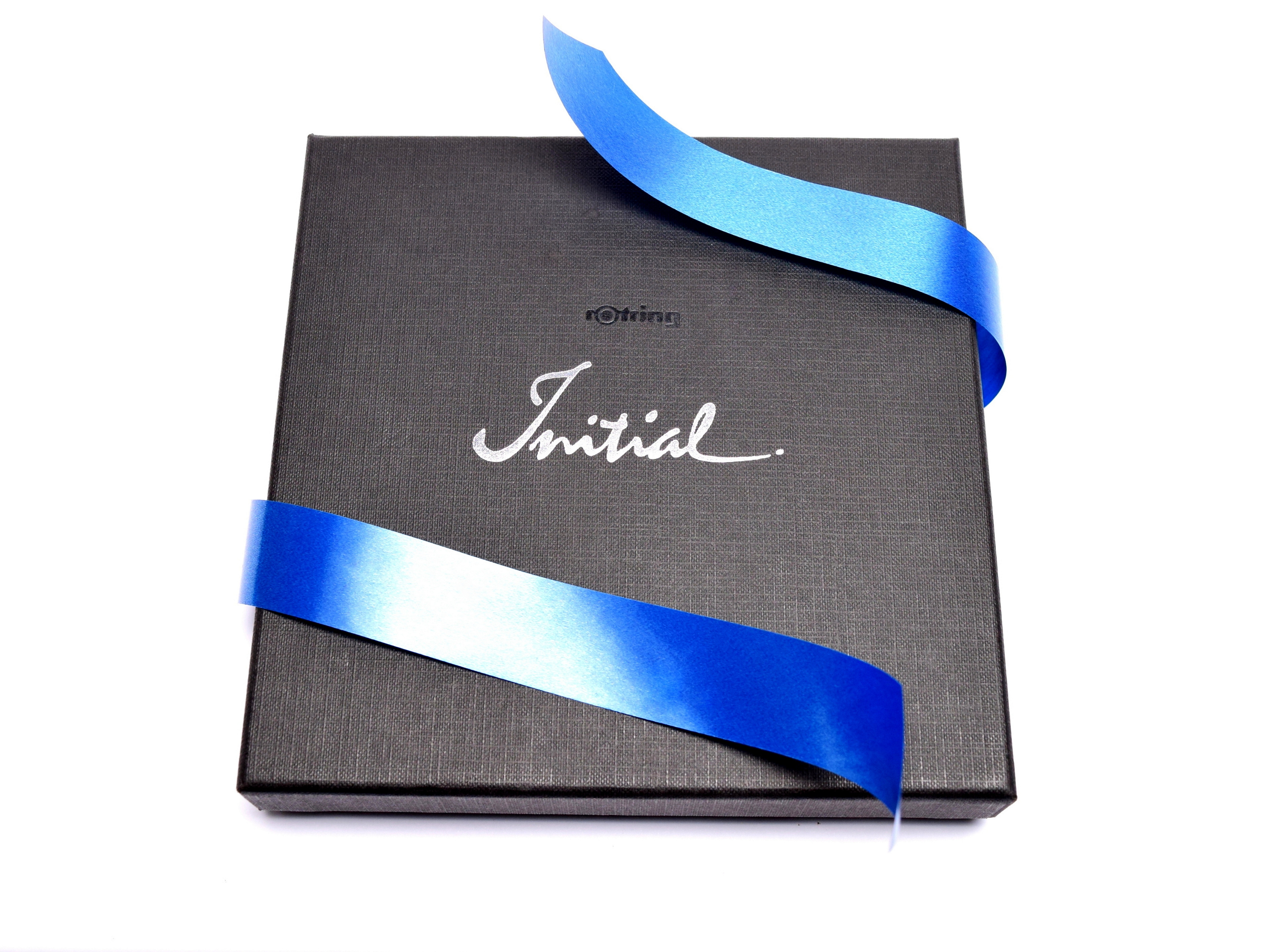 NOS New Rotring Initial Rollerball and Ballpoint Pe Black & Silver Set ...