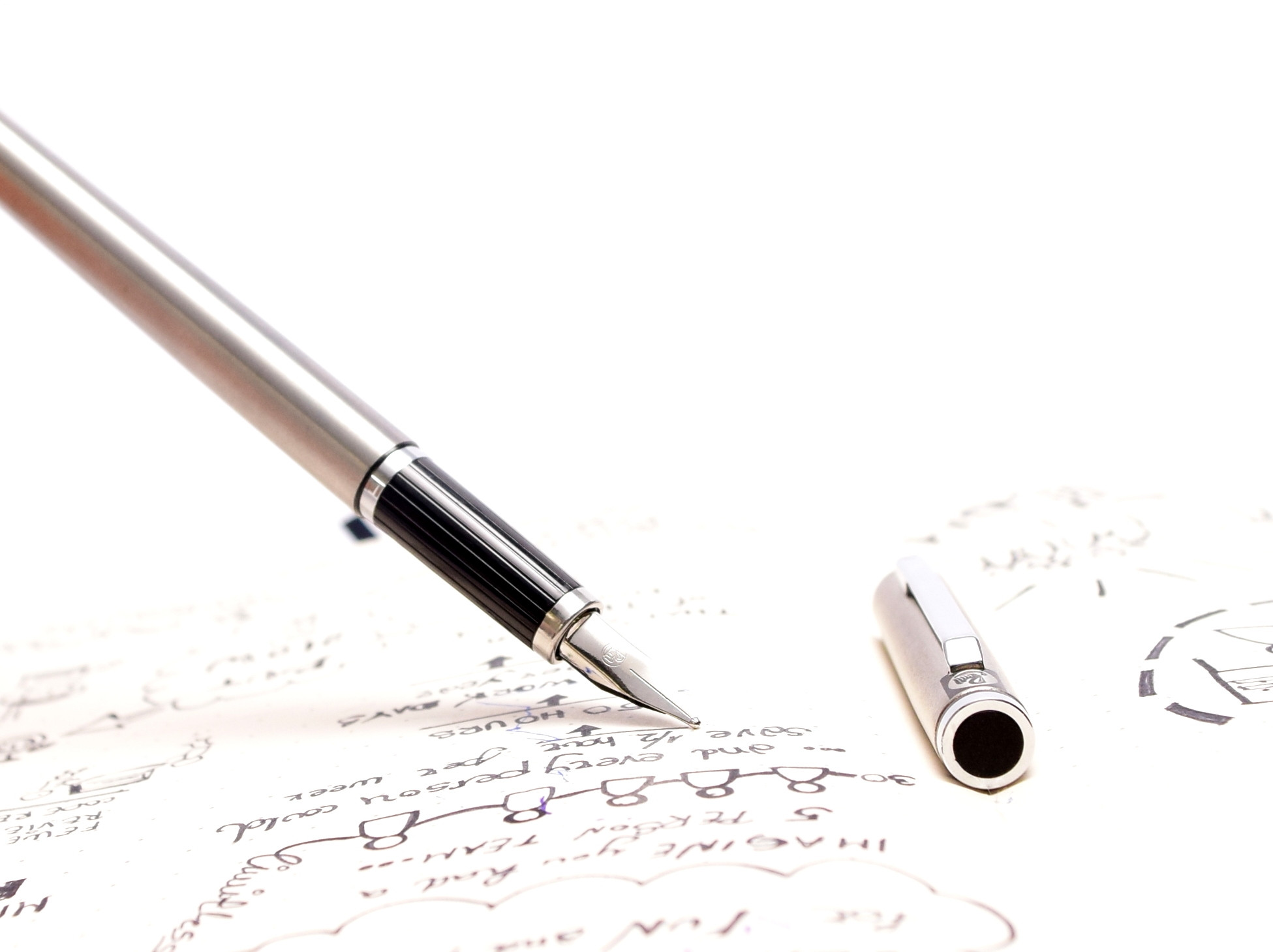 Vintage Pelikan Signum 520 Matte Stainless Steel F Fine Nib Cartridge ...