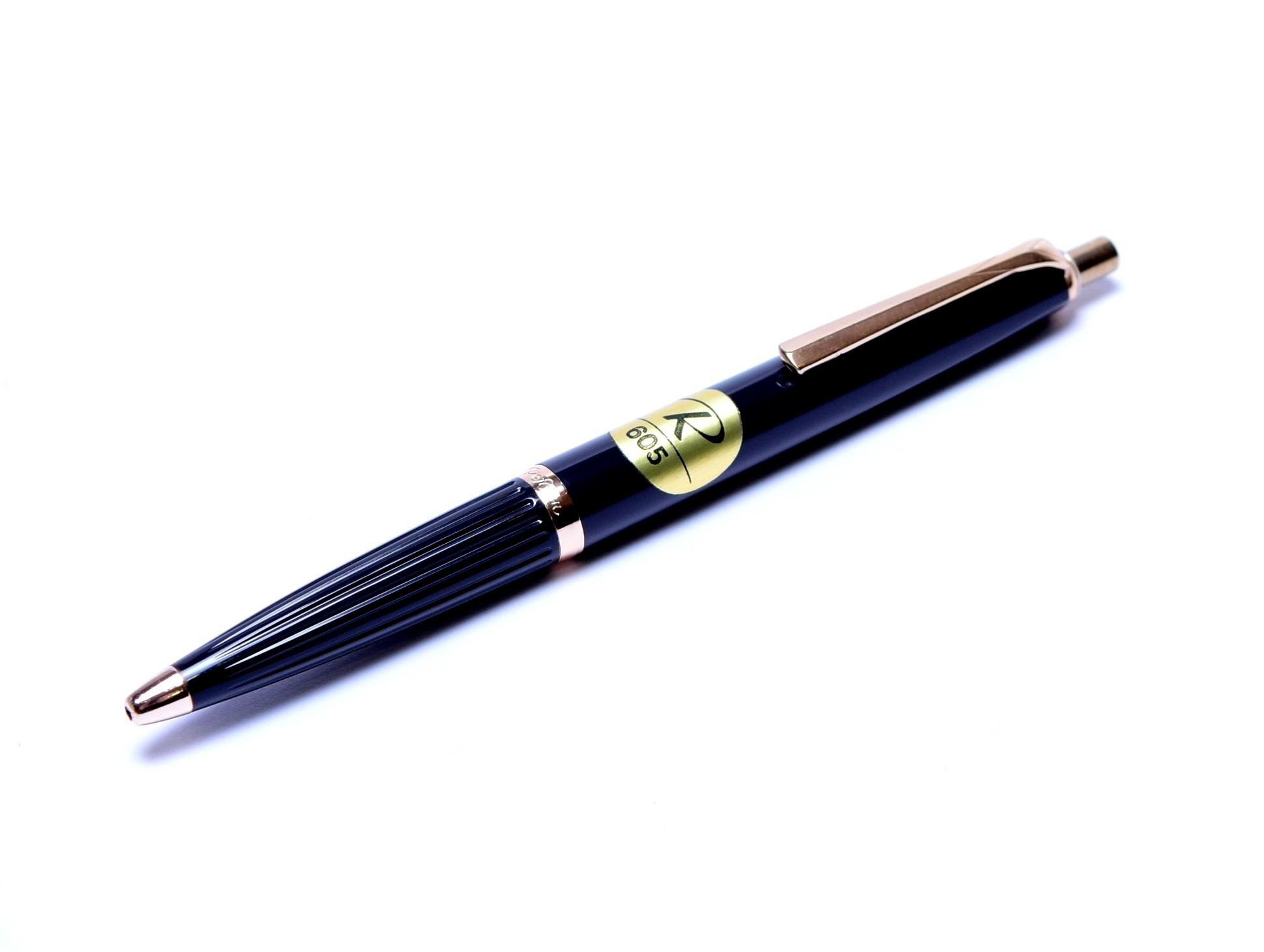1960s Reform No.605 Germany Triangular Black Resin & Gold Special Push ...