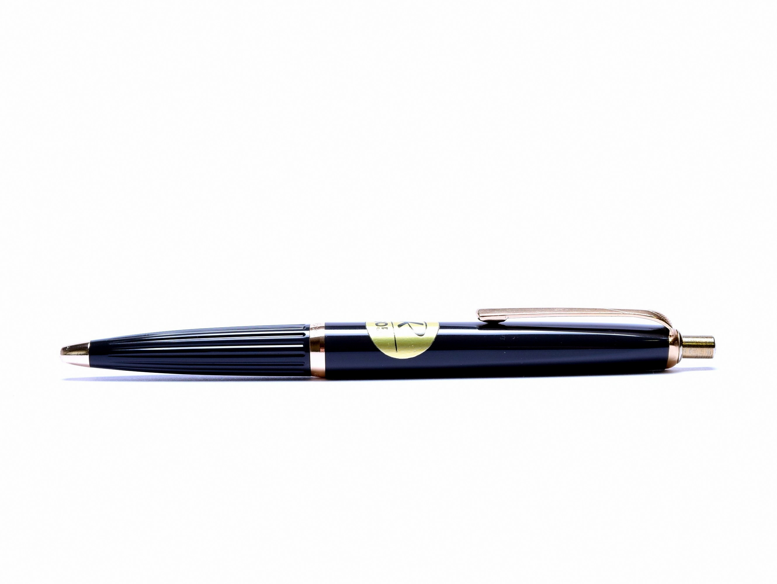 1960s Reform No.605 Germany Triangular Black Resin & Gold Special Push ...