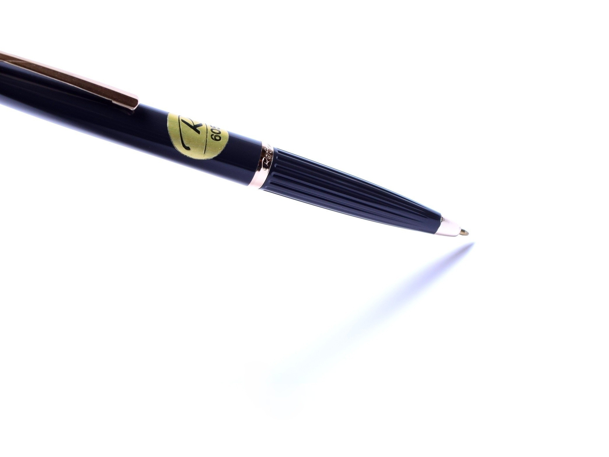 1960s Reform No.605 Germany Triangular Black Resin & Gold Special Push ...