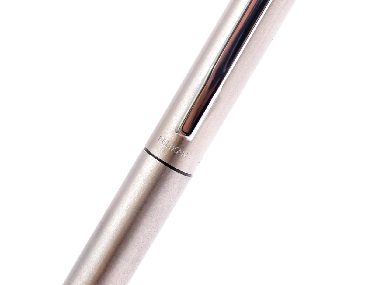 Vintage Pelikan Signum 520 Matte Stainless Steel F Fine Nib Cartridge ...