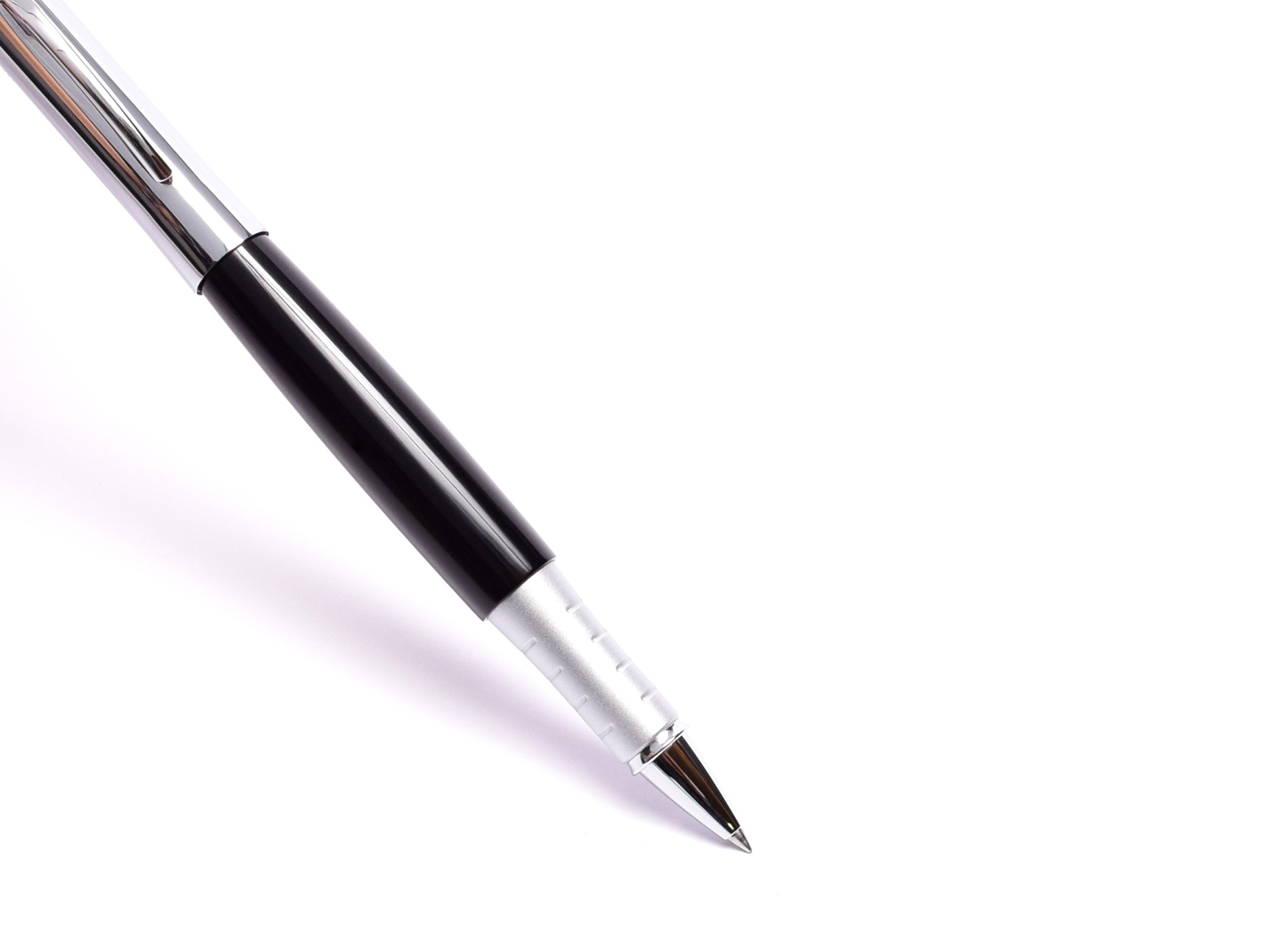 NOS New Rotring Initial Rollerball and Ballpoint Pe Black & Silver Set ...