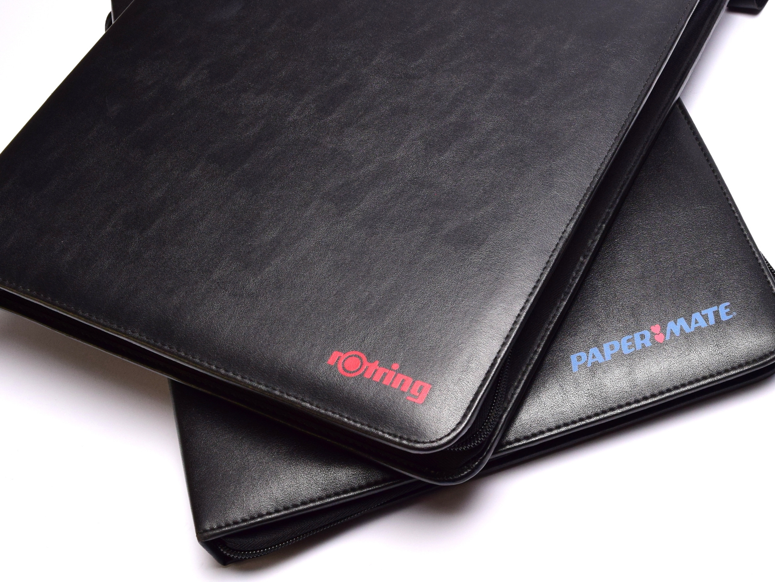 Rare Rotring 48 Slots High Quality Black PU Leather Zipper Pouch ...