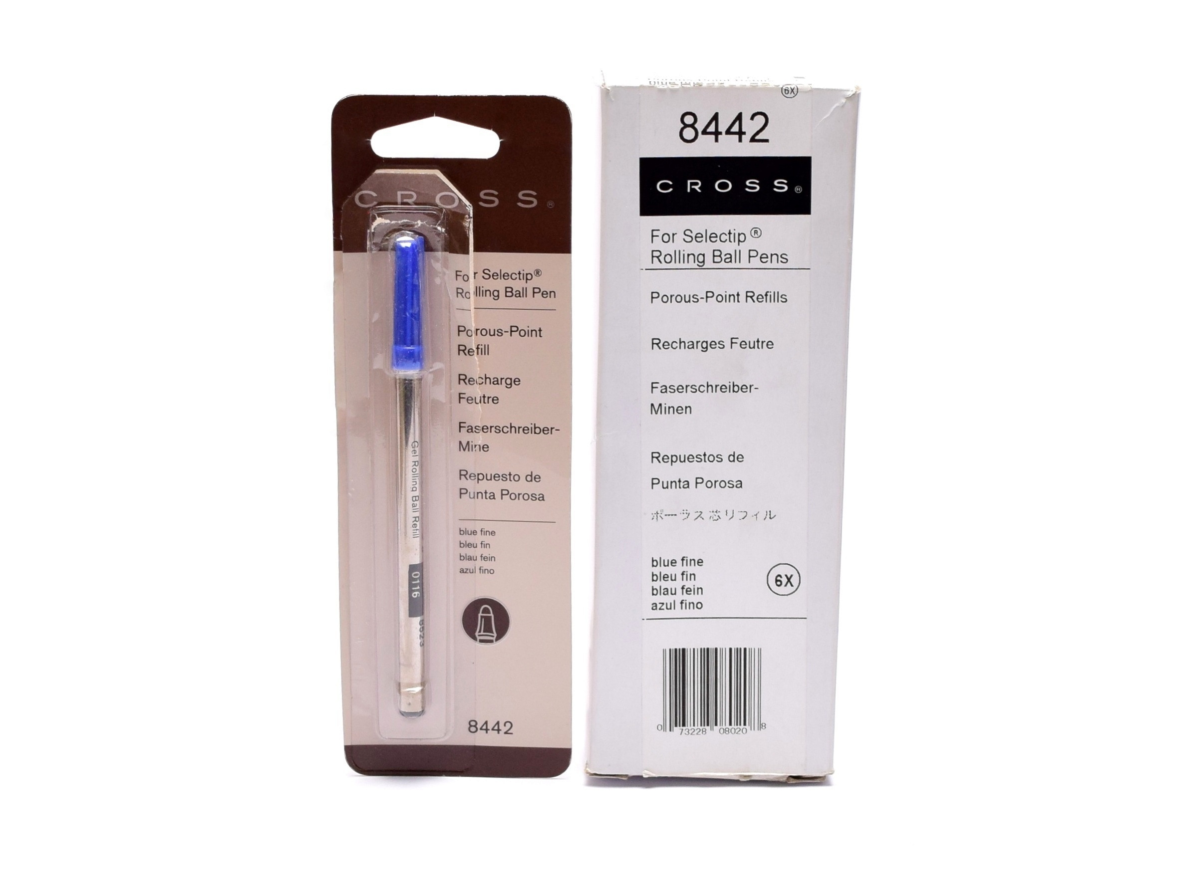 New Authentic CROSS 8442 Standard F Fine Blue 1 Per Card Archival Ink ...