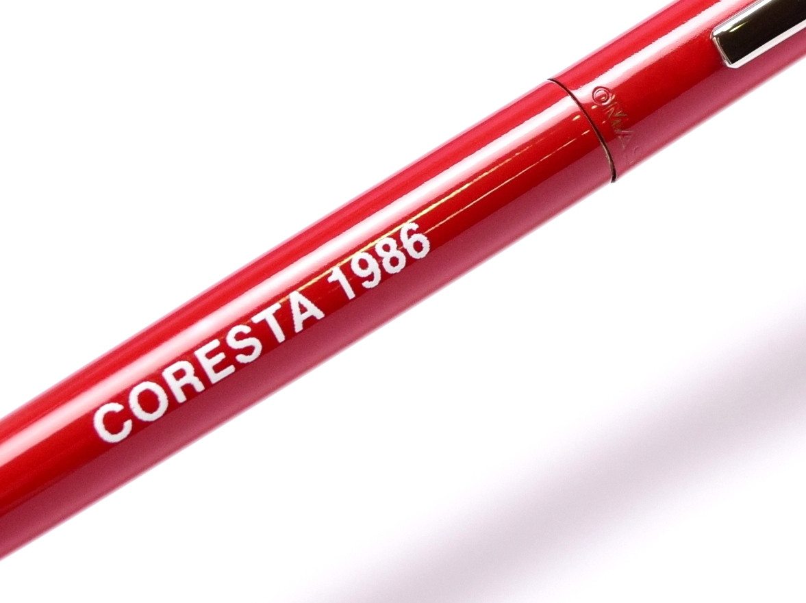 Vintage 1980s Omas 80 Red Steel Twist Mechanism Ballpoint Vintage Pen ...