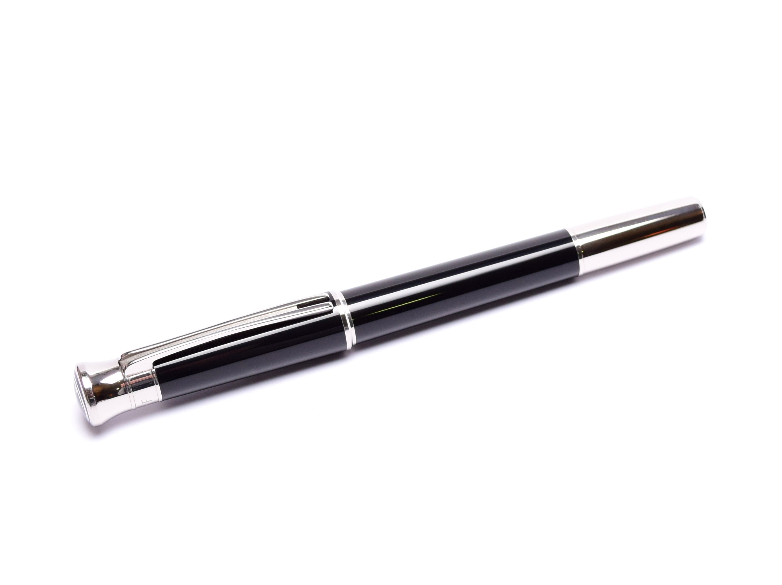 Davidoff Velero Silver & Black Lacquer Oversize Rollerball Pen Made in ...