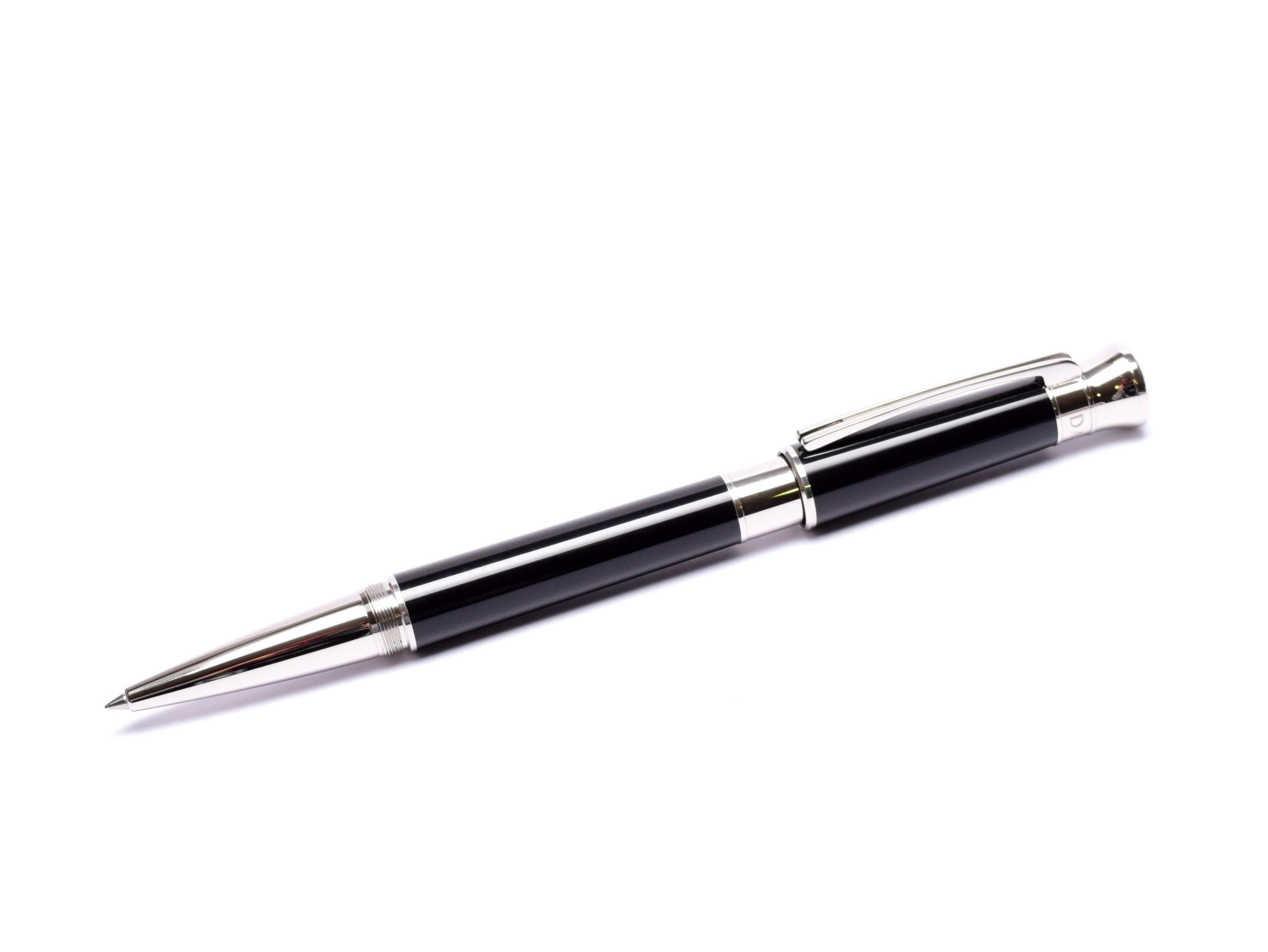 Davidoff Velero Silver & Black Lacquer Oversize Rollerball Pen Made in ...
