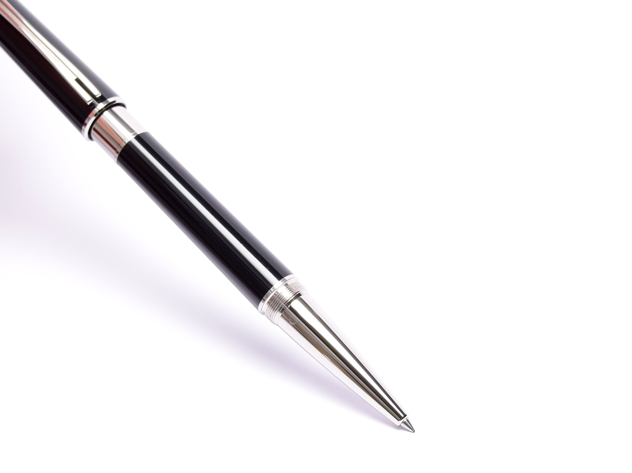 Davidoff Velero Silver & Black Lacquer Oversize Rollerball Pen Made in ...