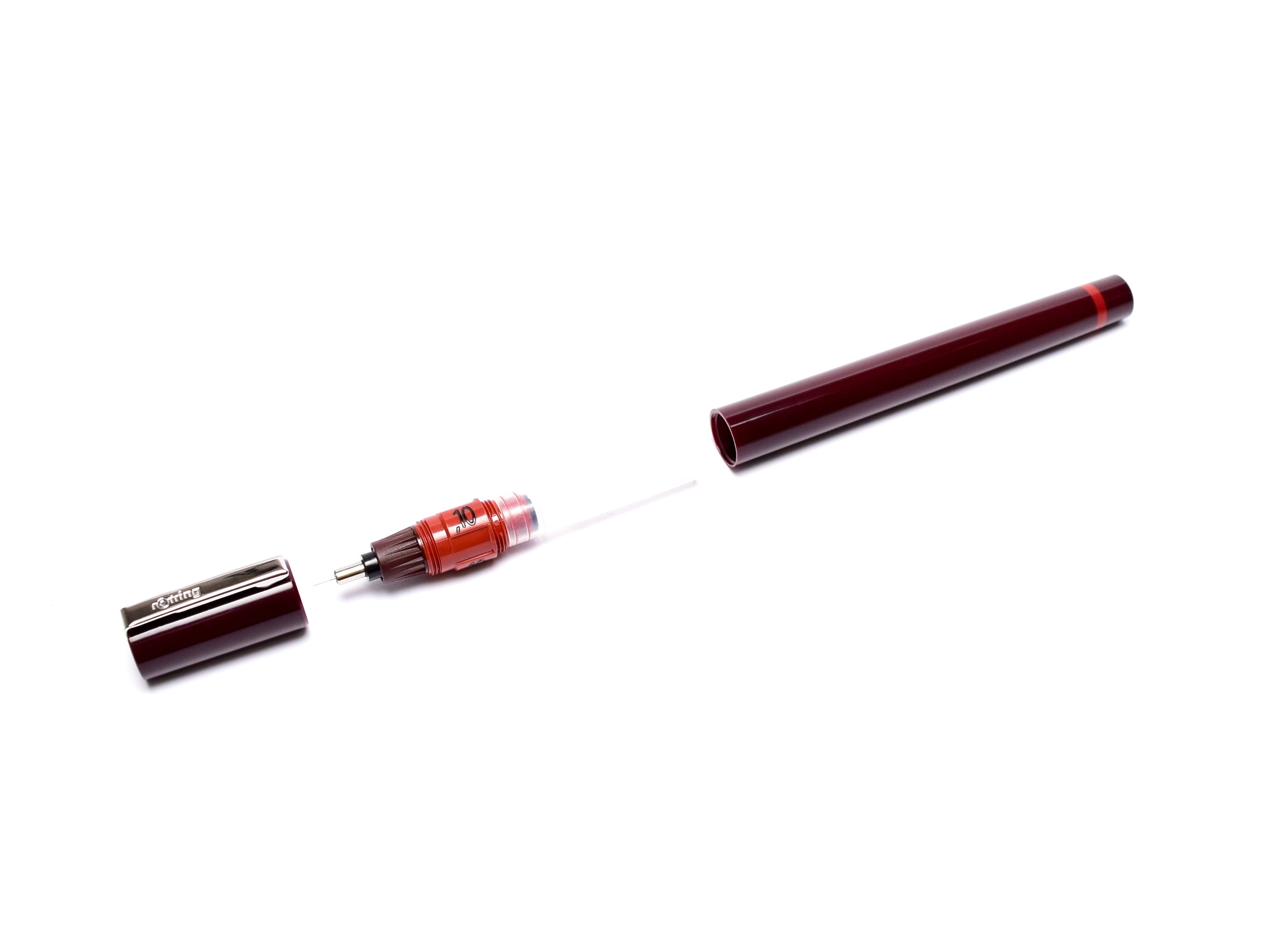 Vintage Rotring Isograph Stainless Steel 0.1mm/ 0,5mm Tip Technical Pen ...