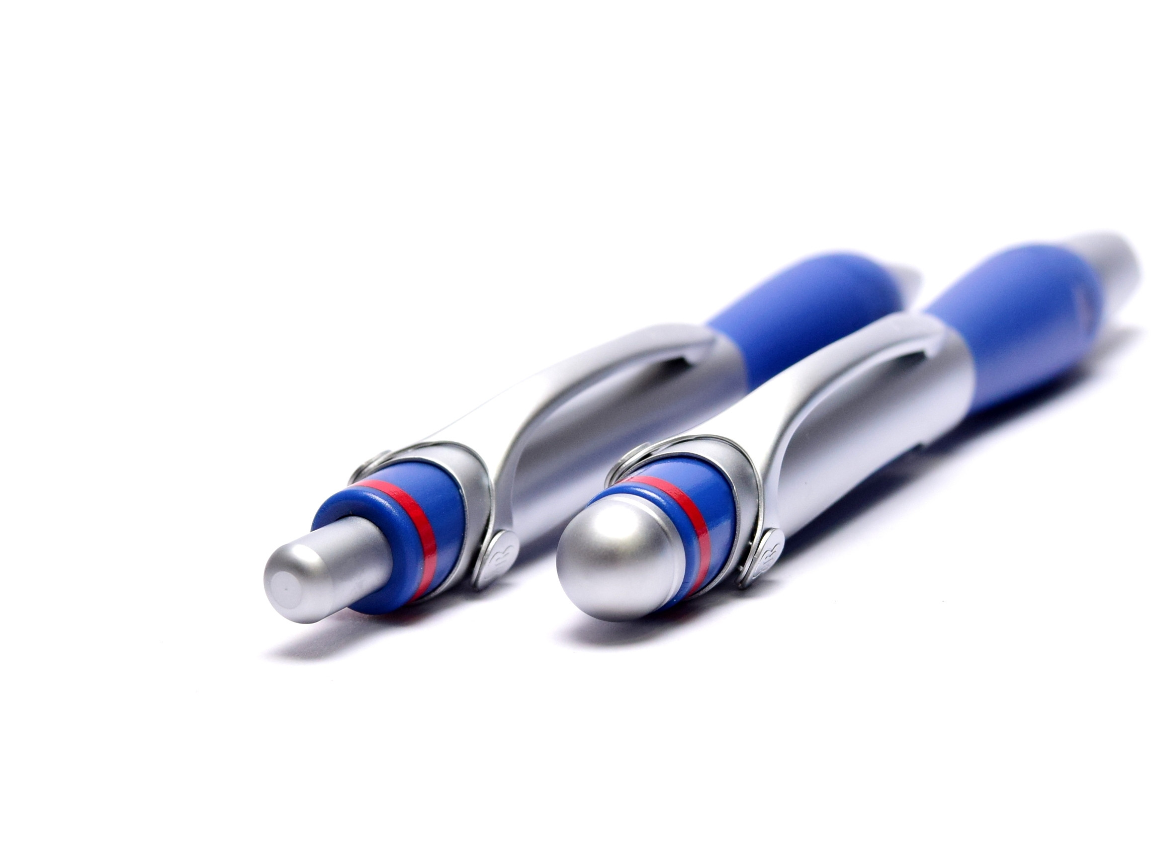 Vintage 2000s Rotring Skynn Matt Silver & Deep Blue Rubberized Padded ...