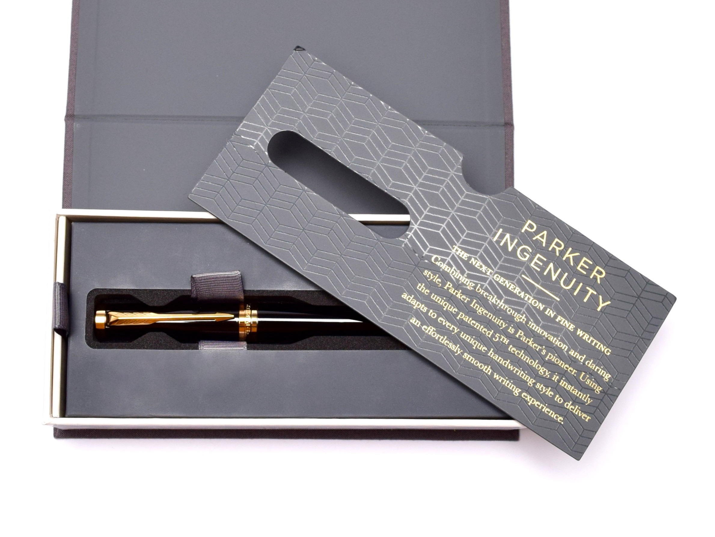 NOS Parker Ingenuity 5th Technology Black Lacquer & Gold Plate ...