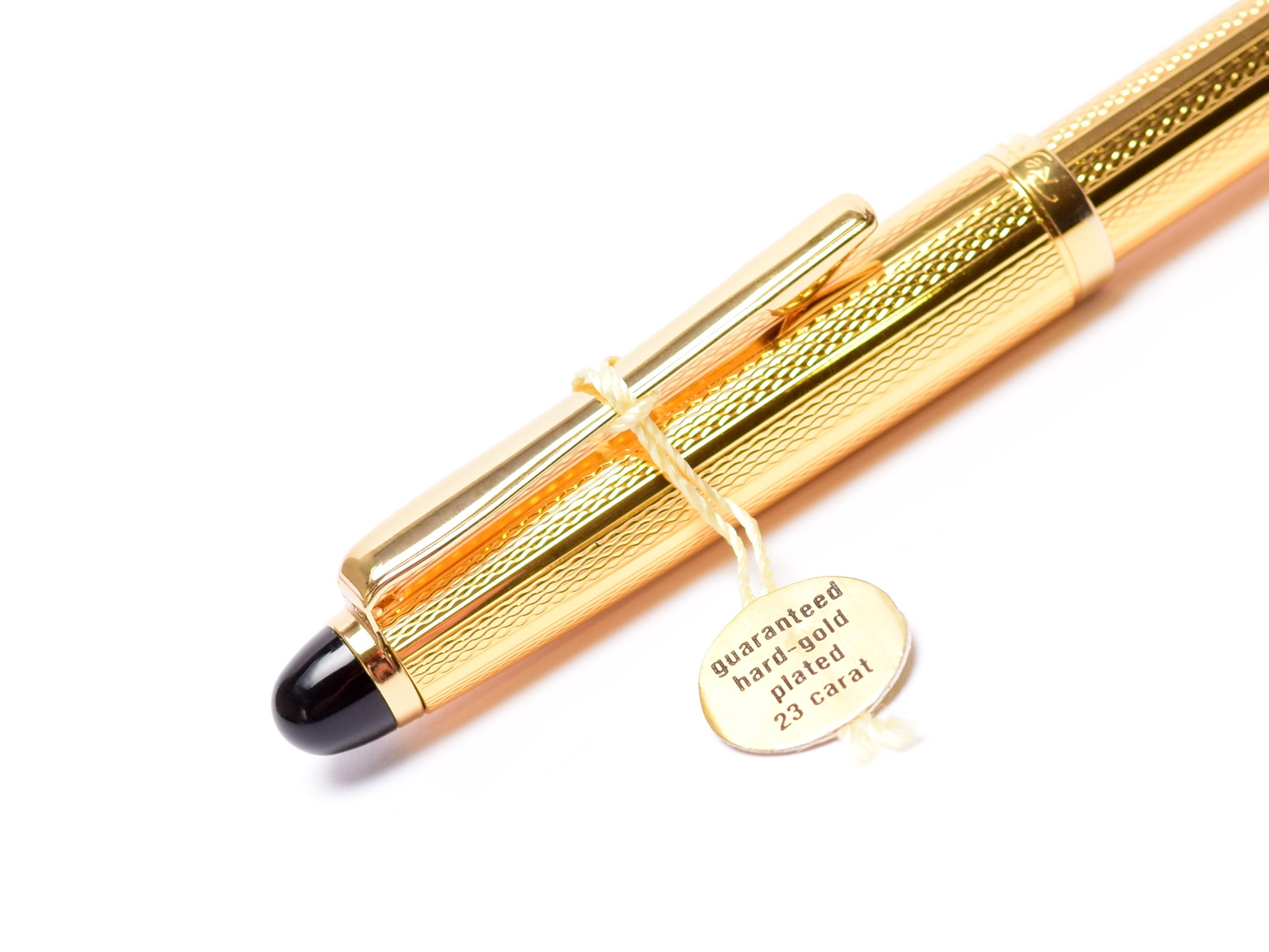 Rare 1980s Modern Reform Gold Plated Barelycorn Guilloce Two Tone Nib ...