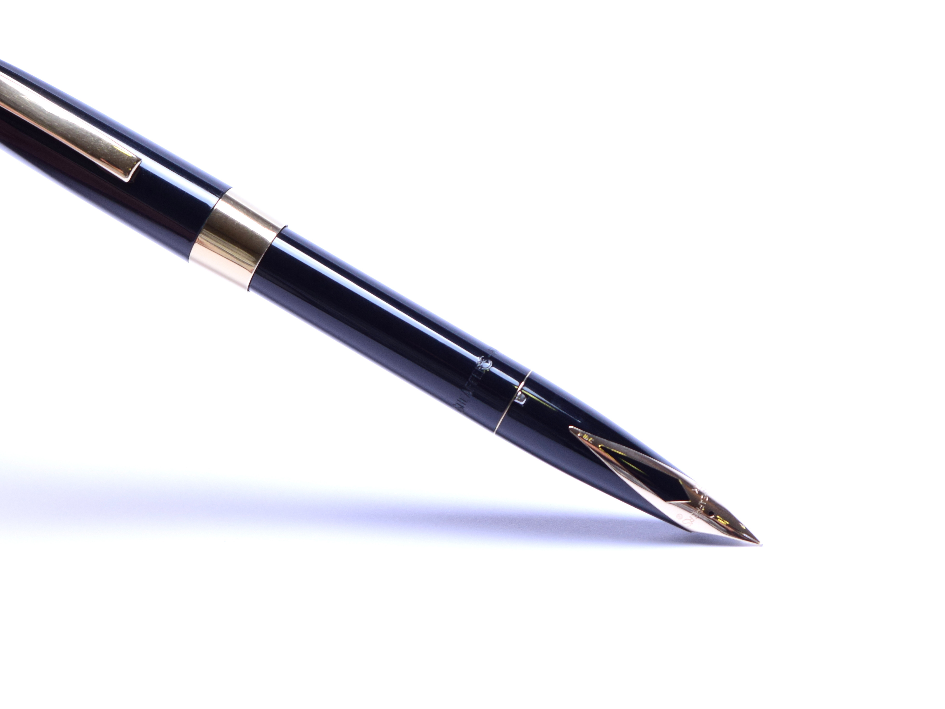 1960s Sheaffer Imperial IV Touchdown Black Resin & Gold Filled Trims ...