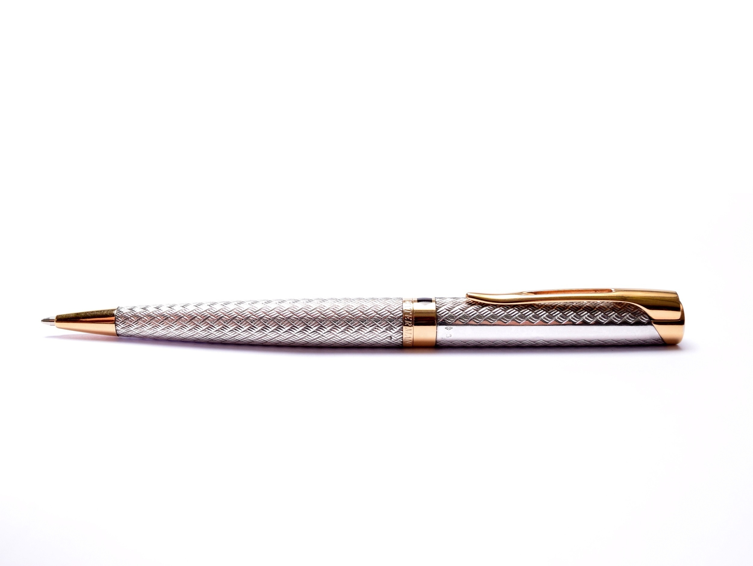 Rare 1990s Solid 925 Sterling Silver & Gold Vermeil Waterman L`Etalon ...