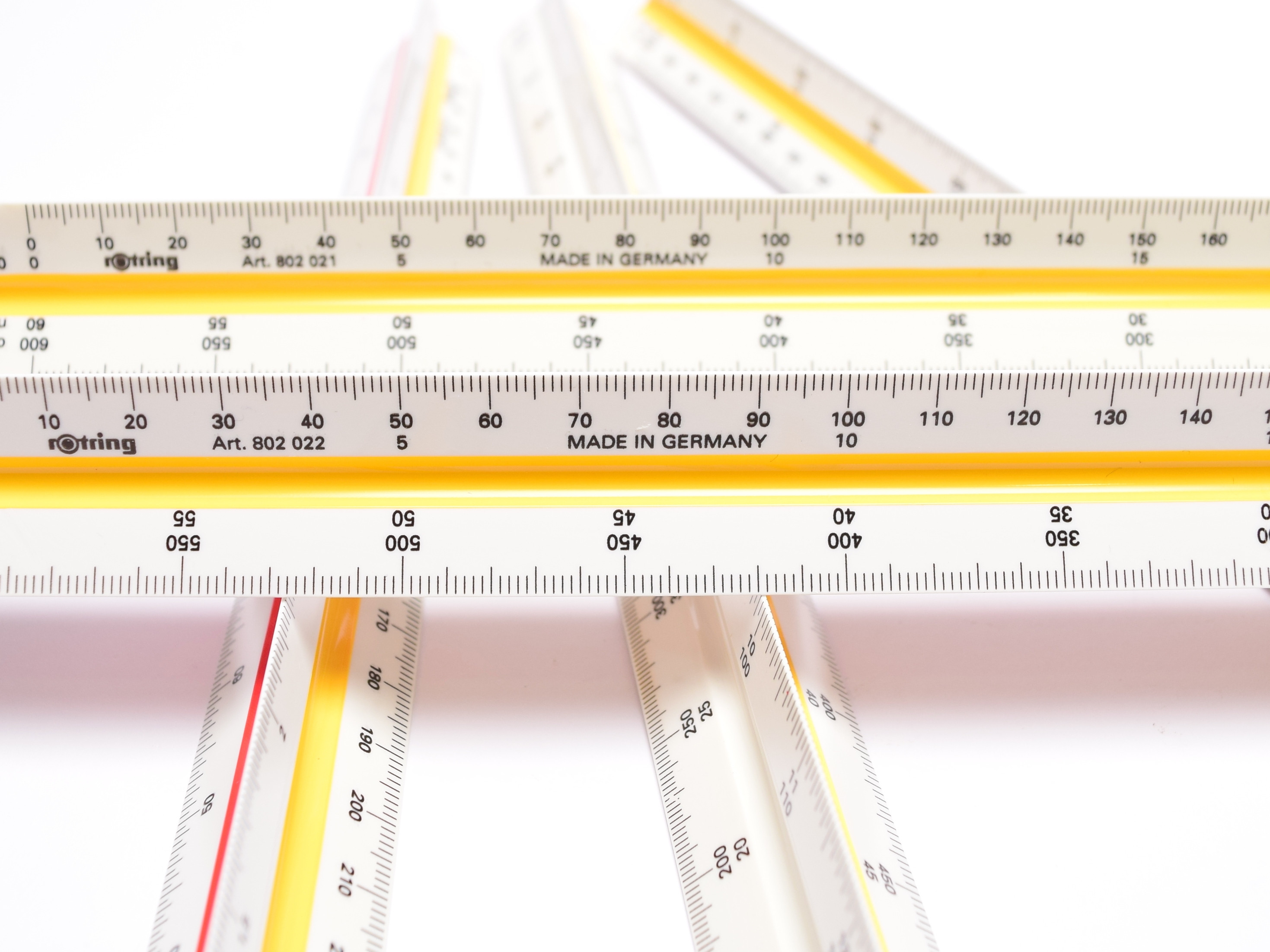 NOS Vintage Rotring Triangular Scale Ruler R80202190 - ARCHITECT DIN In ...