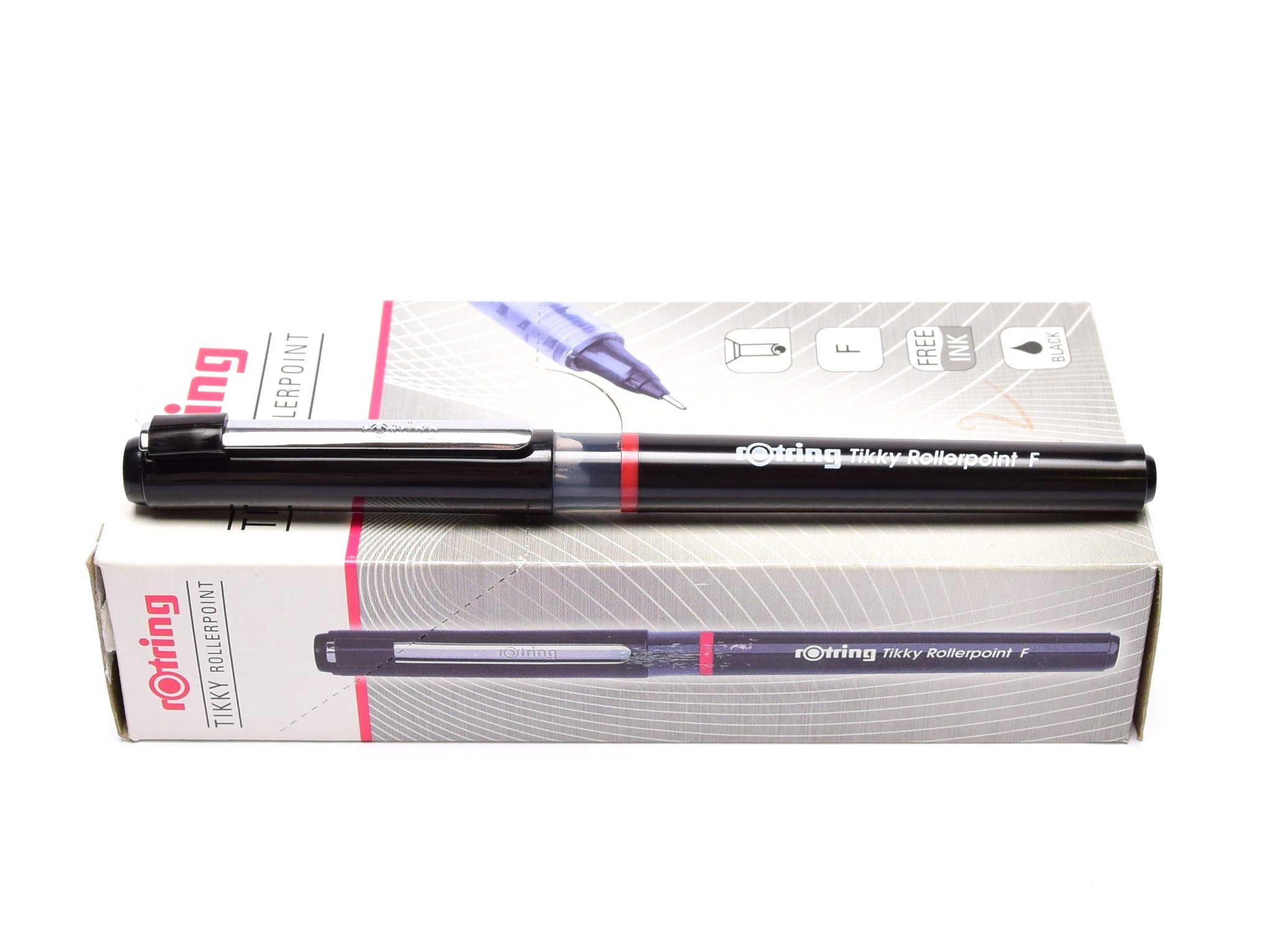 NEW Rotring Tikky Rollerpoint F Fine Point Tip Black Free Ink Fineliner ...