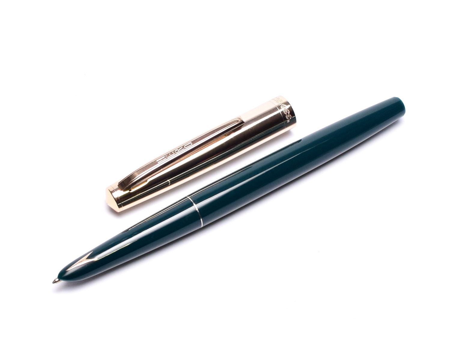 Hero 330 Arrow Aerometric Dark Green F Fine Hooded Nib Fountain ...