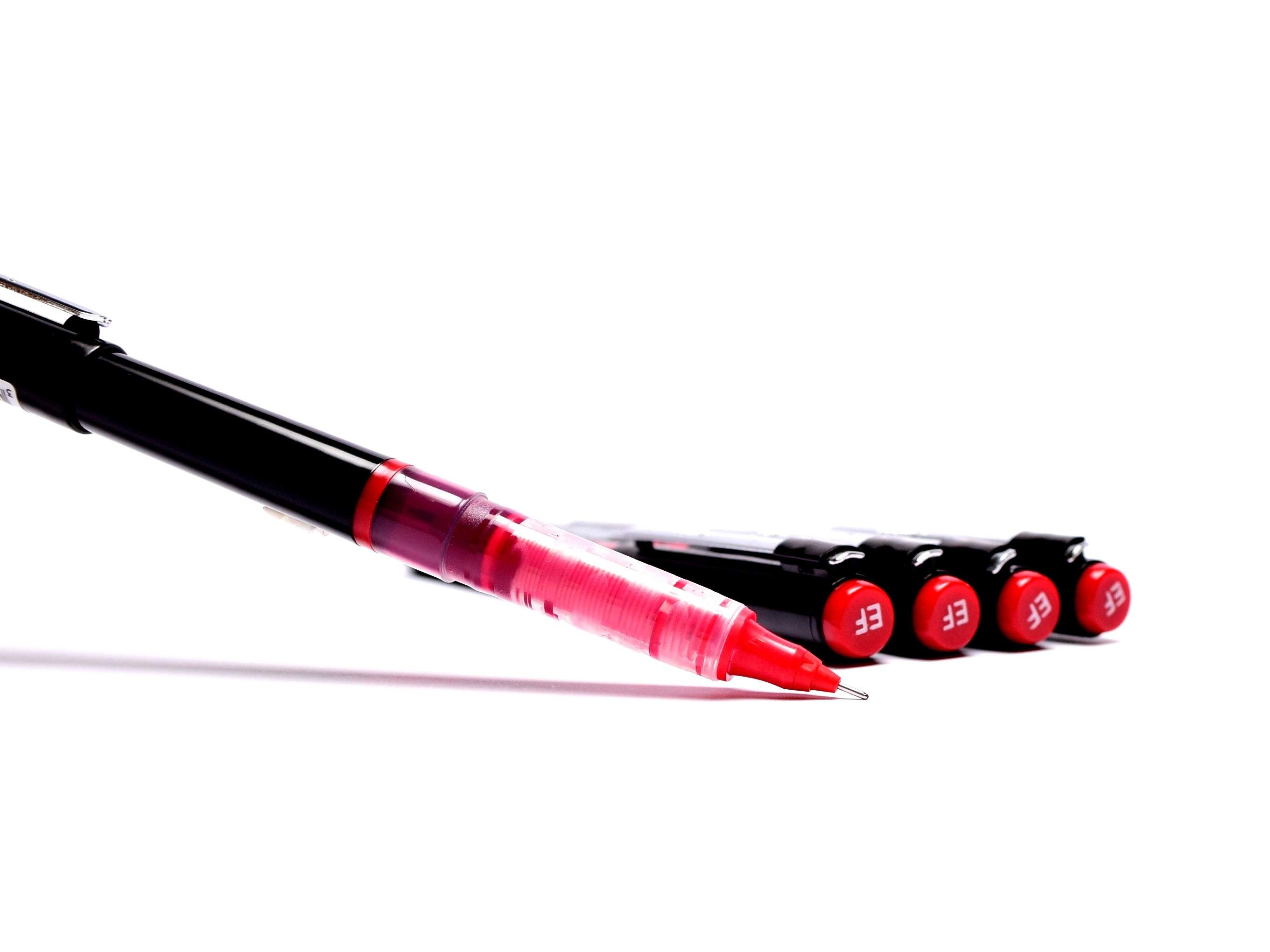 NEW Rotring Tikky Rollerpoint EF Extra Fine Point Tip Red Free Ink ...