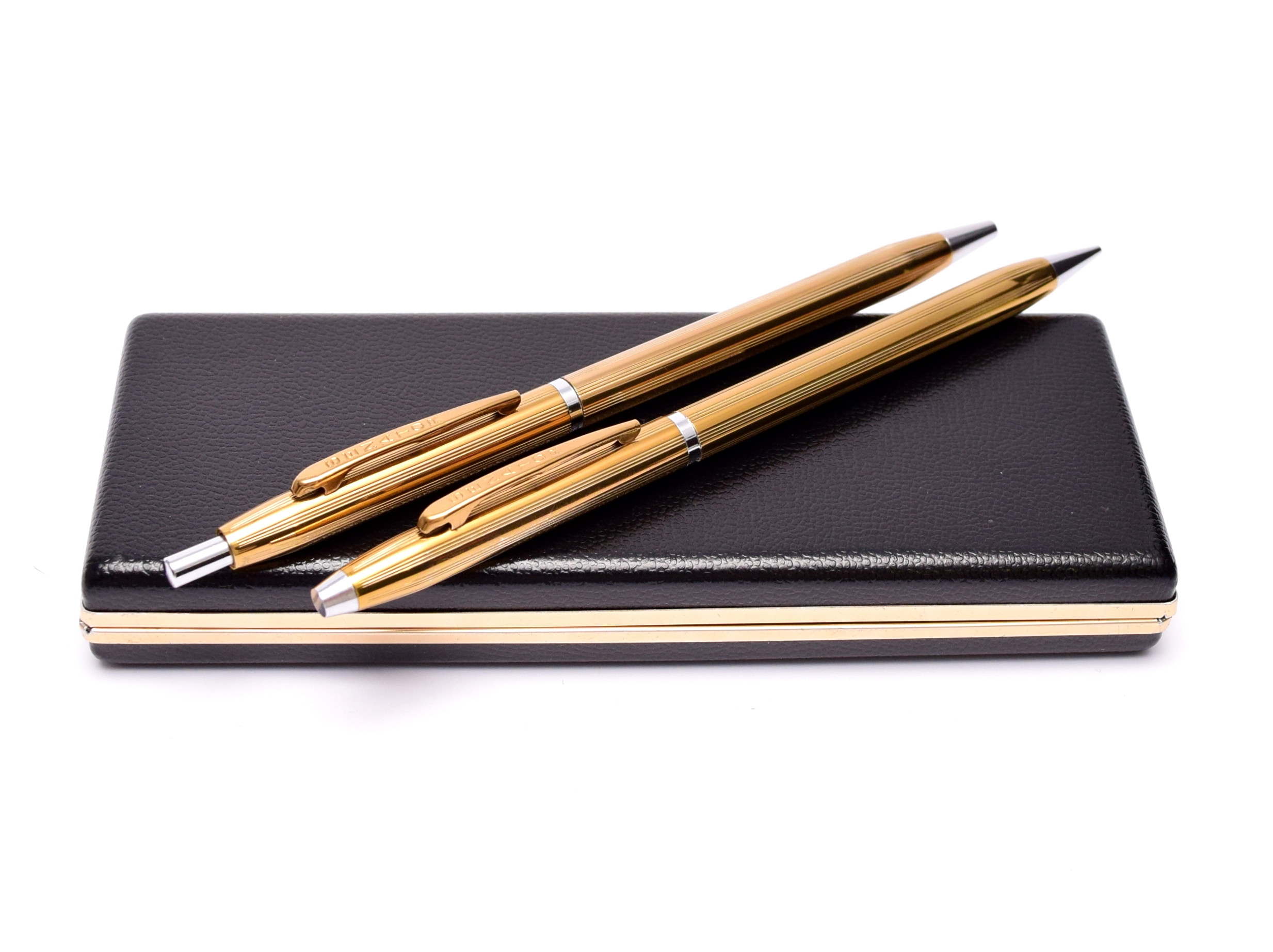 Vintage Senator Gold Plated Push Button Mechanism Ballpoint Pen & 1 ...