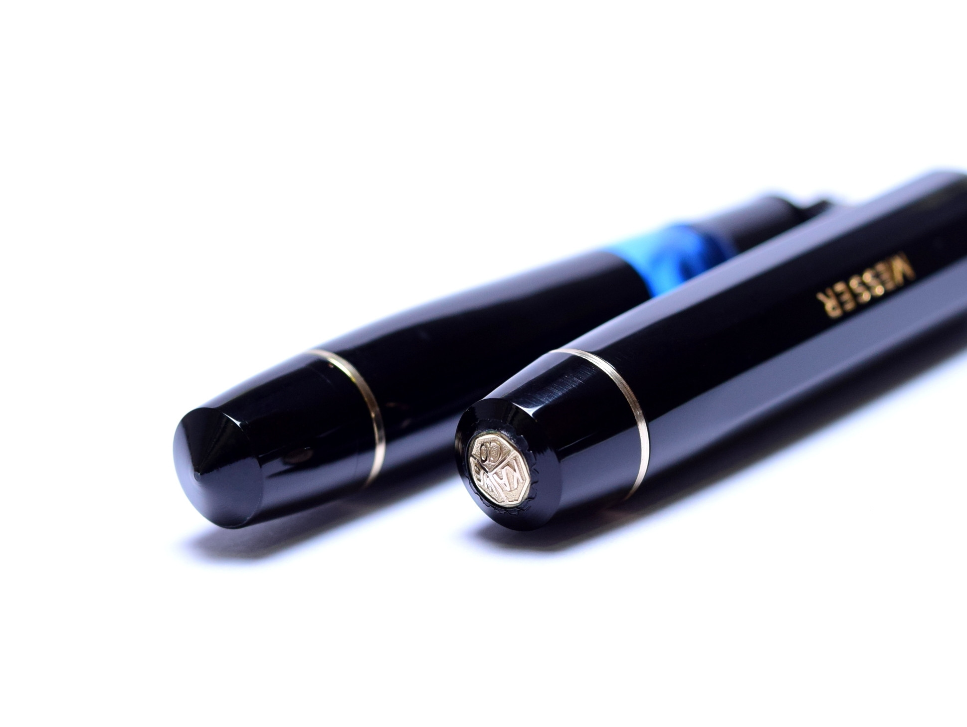 Stunning NOS New Old Stock Original 60s 12 Sided Black Resin KAWECO ...