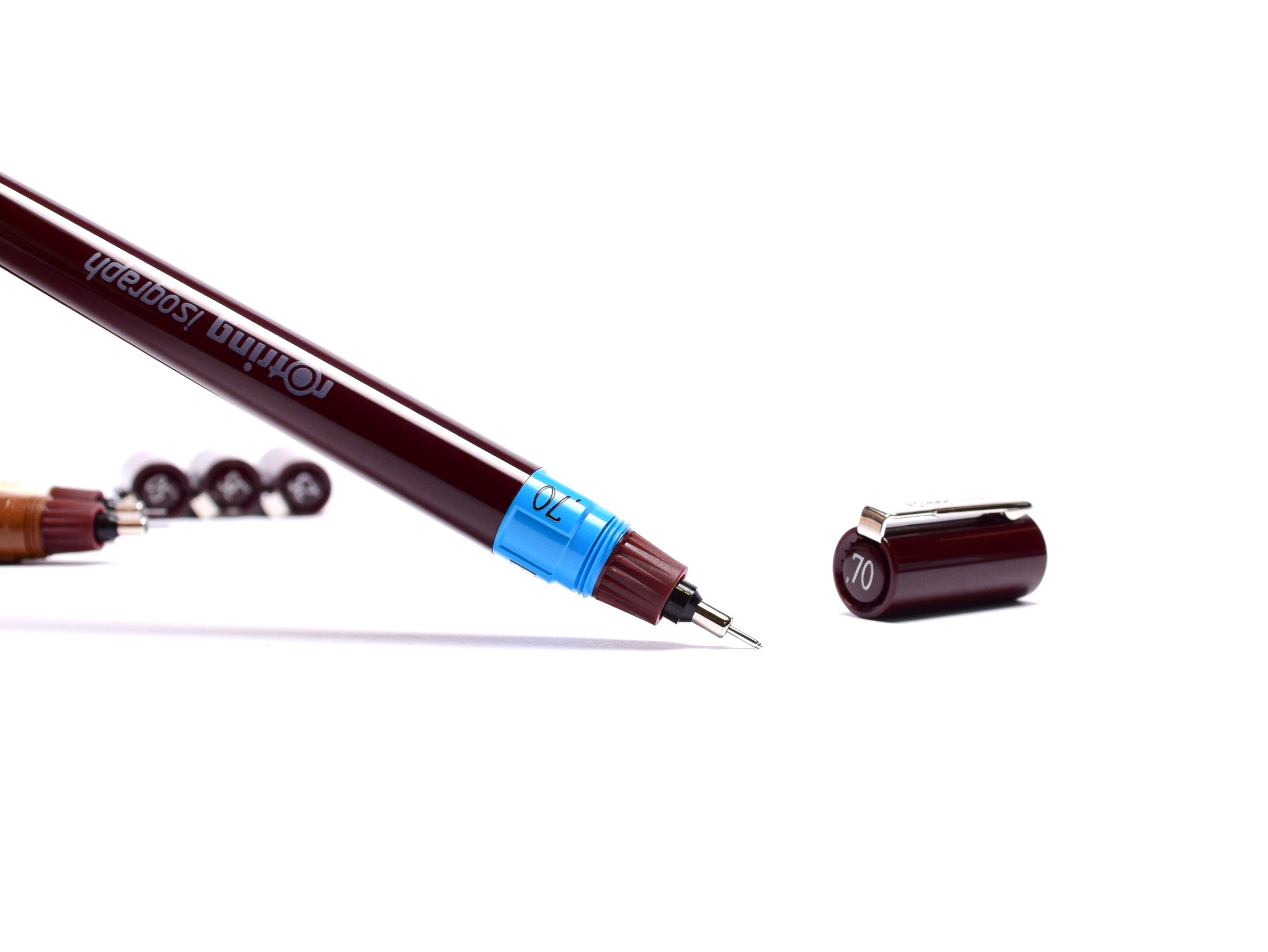 NOS Vintage Rotring Isograph 4 Technical Pens 0.25mm, 0.35mm, 0.50mm, 0 ...