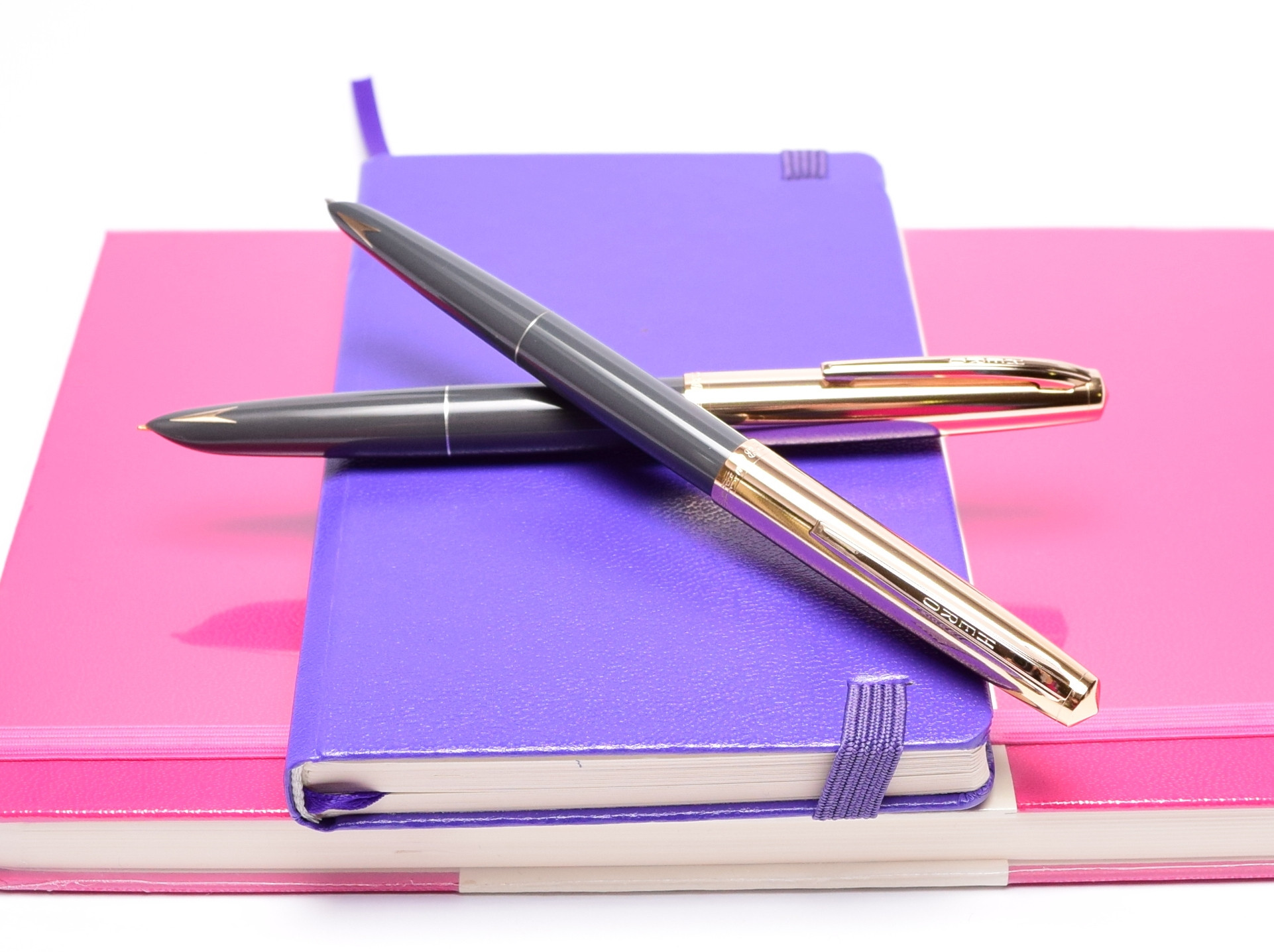 Hero 330 Arrow Aerometric Gray F Fine Hooded Nib Fountain & Ballpoint ...